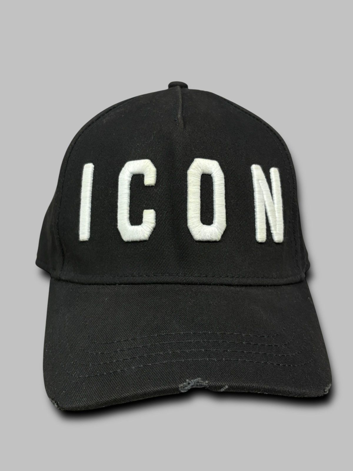Dsquared2 DSQUARED 2 ICON BLACK BASEBALL CAP DISTRESSED Y2k STYLE | Grailed