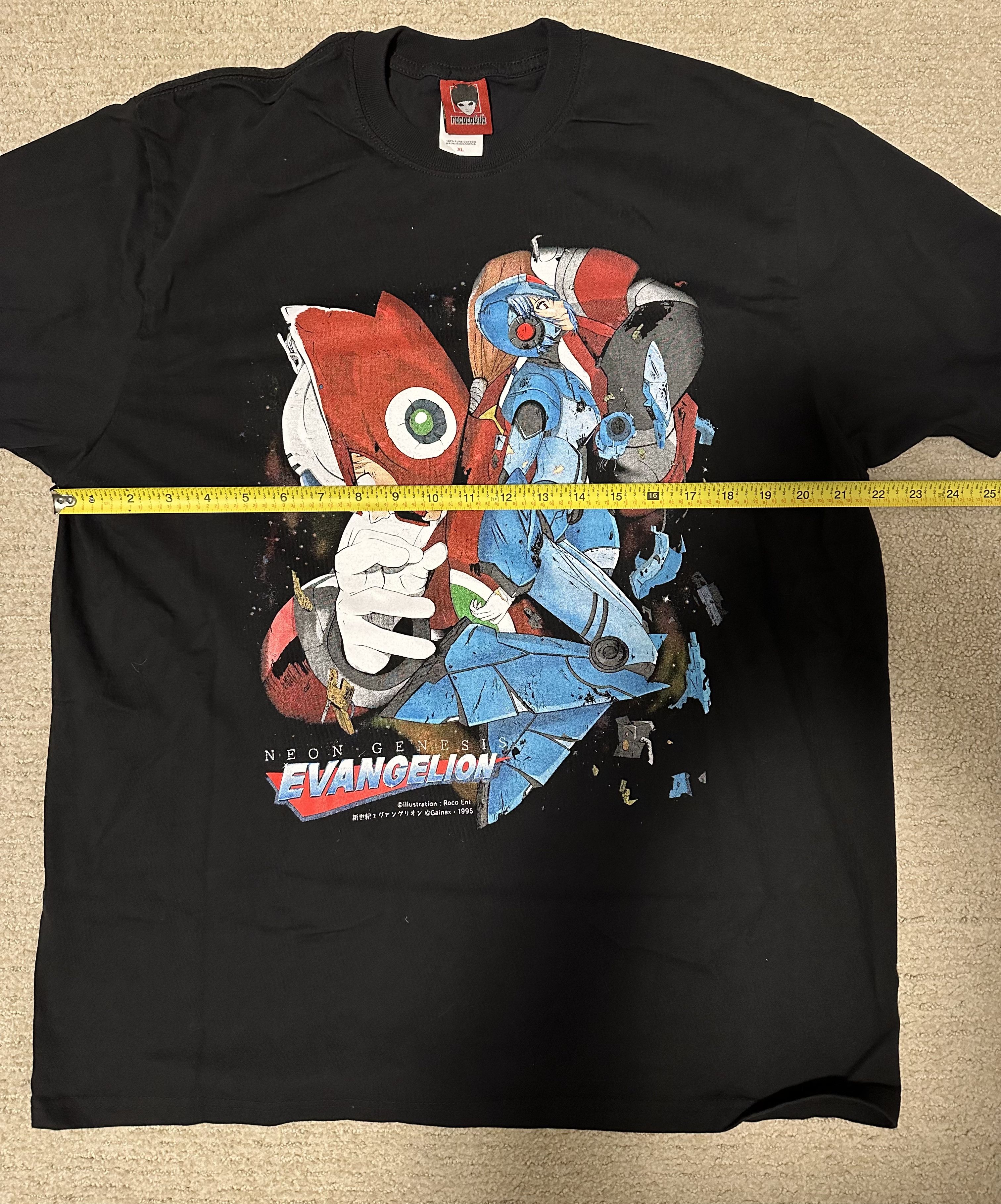 Vintage Neon Genesis Evangelion Mega Man Boot T Shirt | Grailed