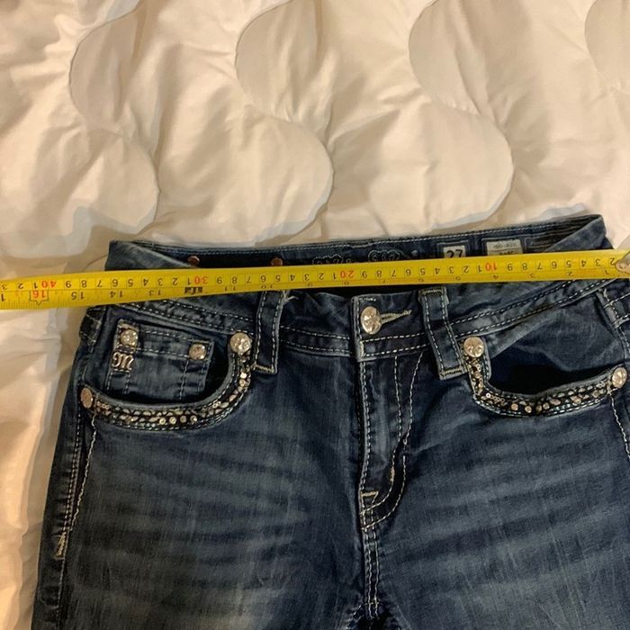 Brand Miss Me Studded with Rhinestones Mid-Rise Bootcut. Size 27 Jeans ...