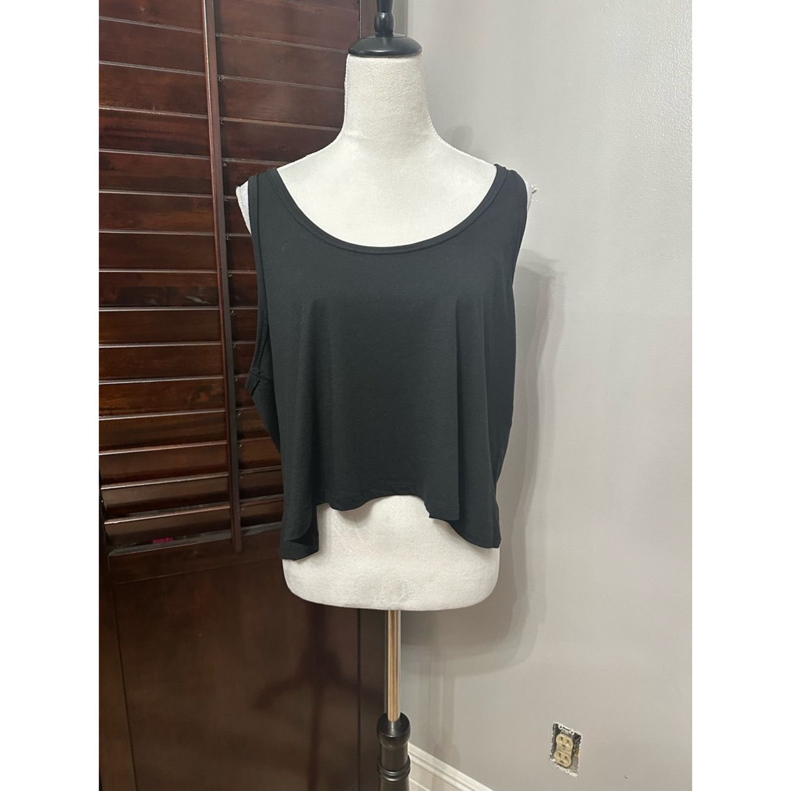 Unlisted BP Tank Top Black Sleeveless Scoop Neck High Low Plus 1X New ...