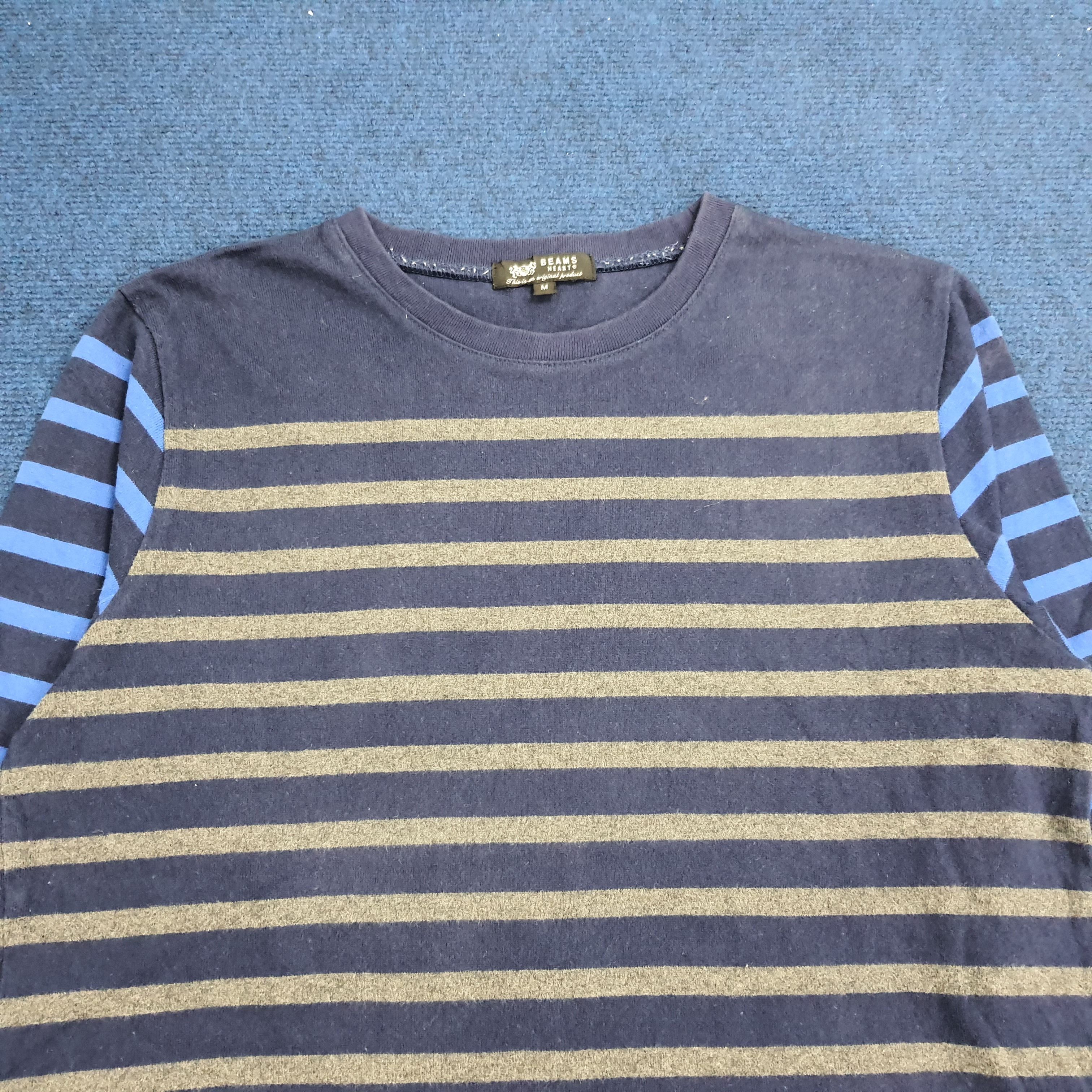 Beams Plus BEAMS Stripe Design T-shirt | Grailed