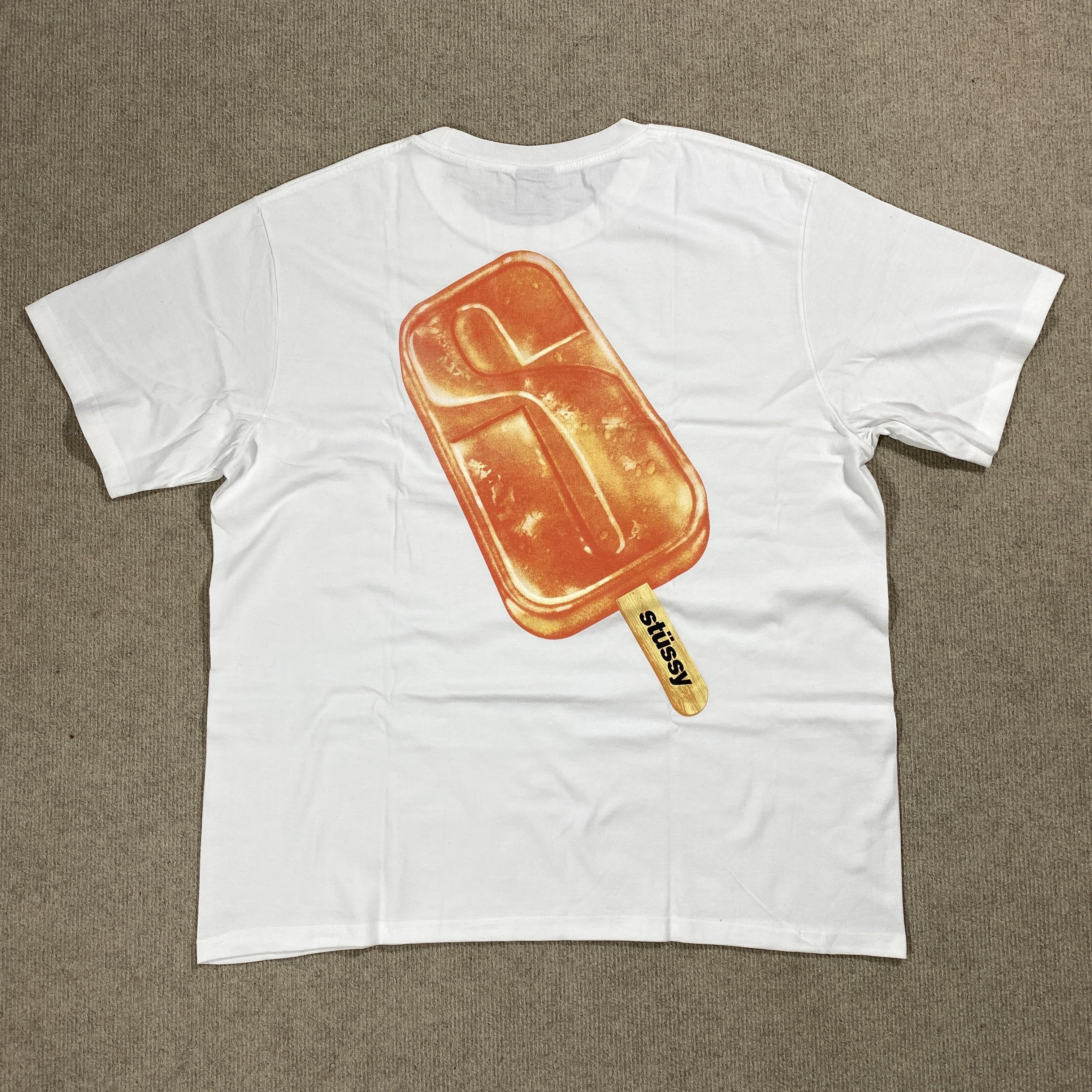 Streetwear × Stussy Stussy Ice Popsicle Tee Xlarge | Grailed