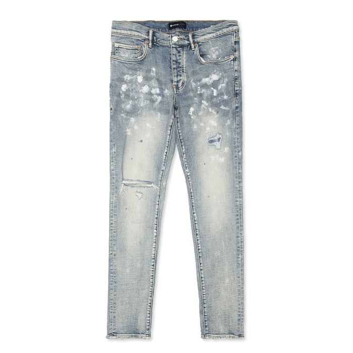 Purple Brand Purple Brand P001 Jeans Paint Blowout Light Indigo | Grailed