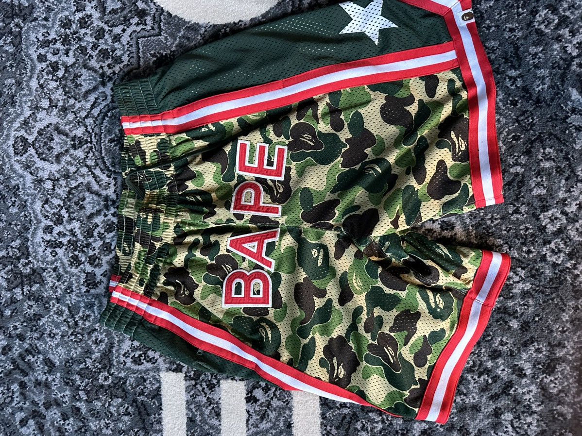 Bape ABC Camo Mesh Shorts | Grailed