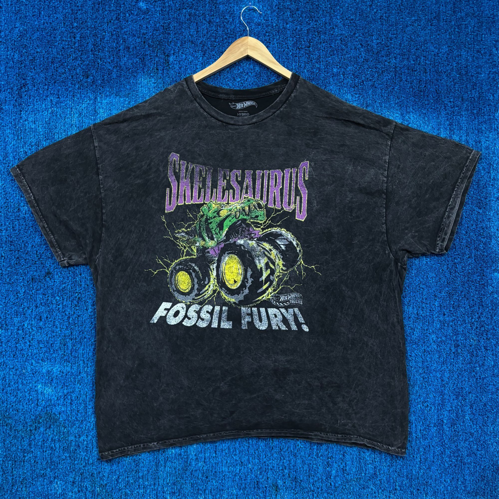 Other The Skelesaurus Fossil Fury Hot Wheels Monster Trucks Tee 2X ...