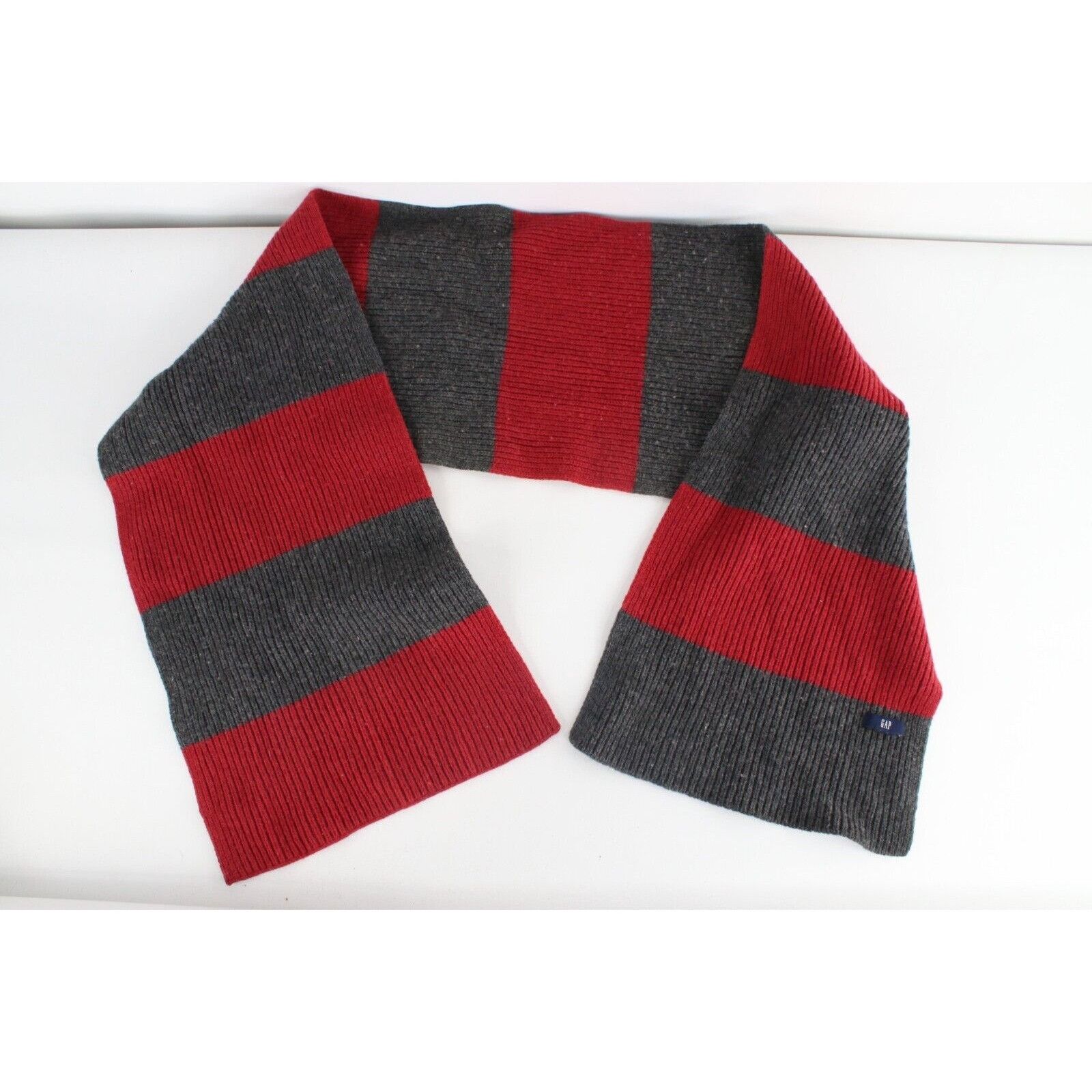 Gap × Vintage Vintage Gap Distressed Wool Chunky Ribbed Knit Striped ...