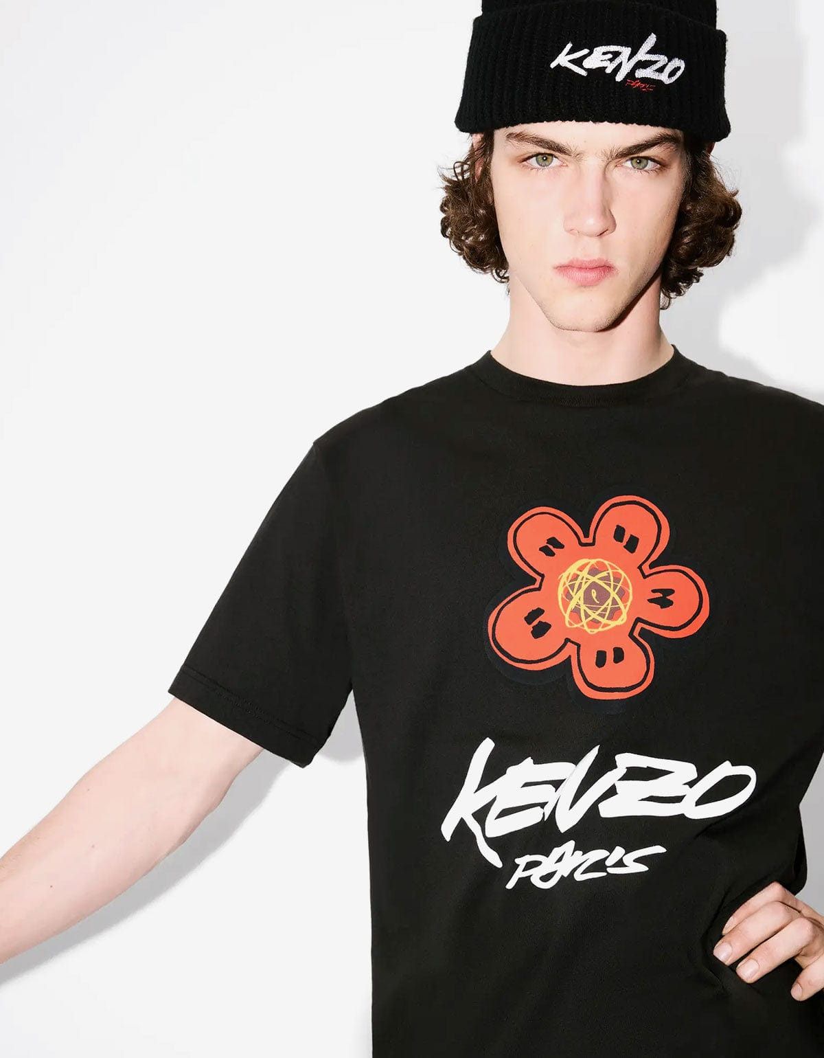 Kenzo Kenzo x Futura 2000 Black Boke Flower Logo T-Shirt | Grailed