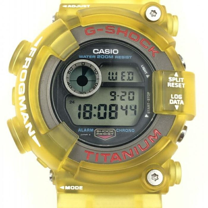 Casio CASIO G-SHOCK Watch DW-8200 Frogman Skeleton Red Letter Yellow G ...