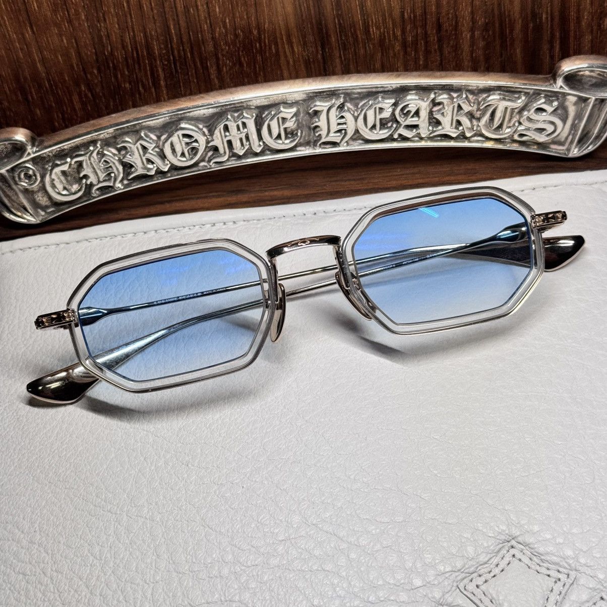 Chrome Hearts Chrome Hearts Stylida ‘Glacier Blue’ Sunglasses | Grailed