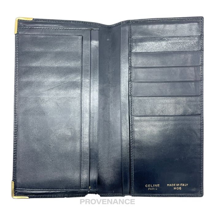 Celine 🔴 Celine Long Wallet - Black leather | Grailed