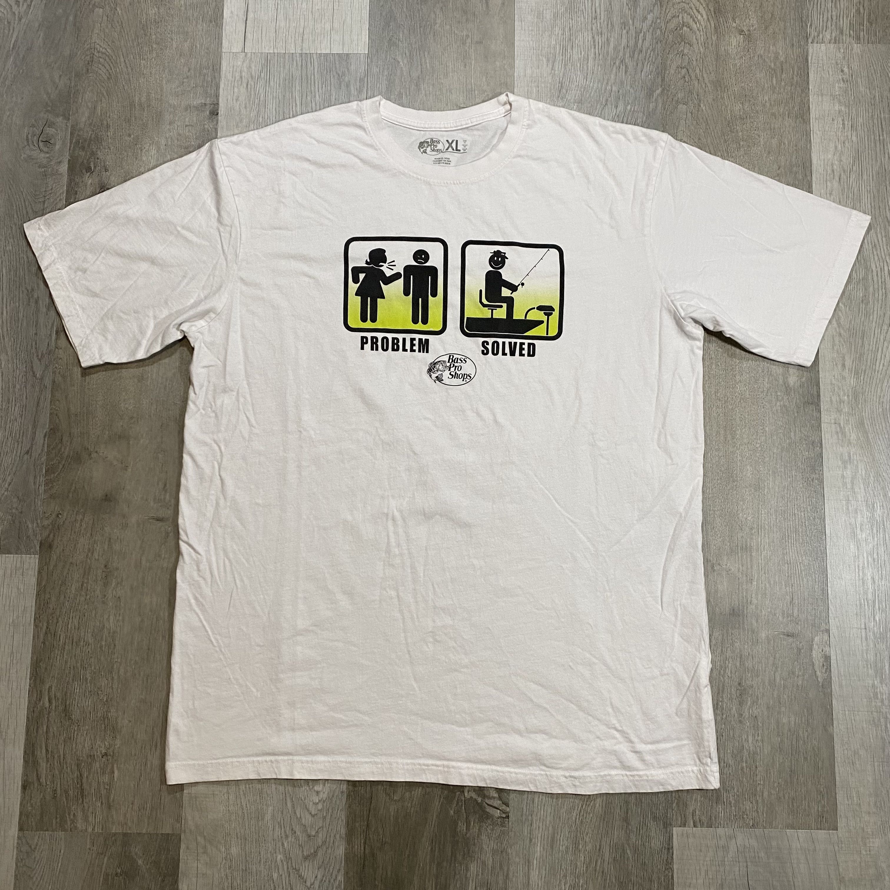 Vintage Y2K Bass Pro Shops Problem Solved Tee | Grailed Vintage Y2K Bass Pro Shops Problem Solved Tee | Grailed