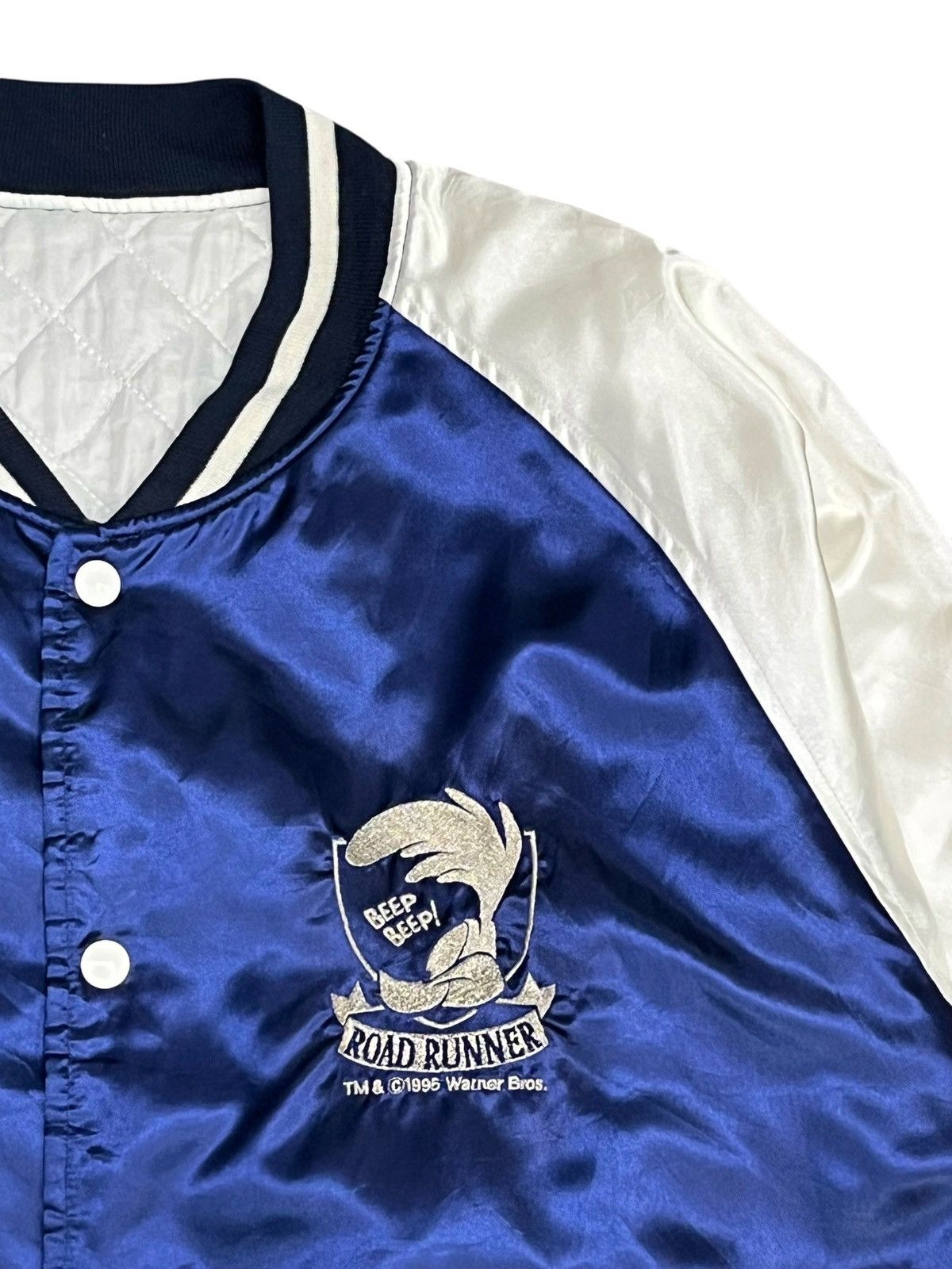 Warner Bros 🔥Vintage 1995 ROADRUNNER Varsity Jacket TM & Warner Bros ...