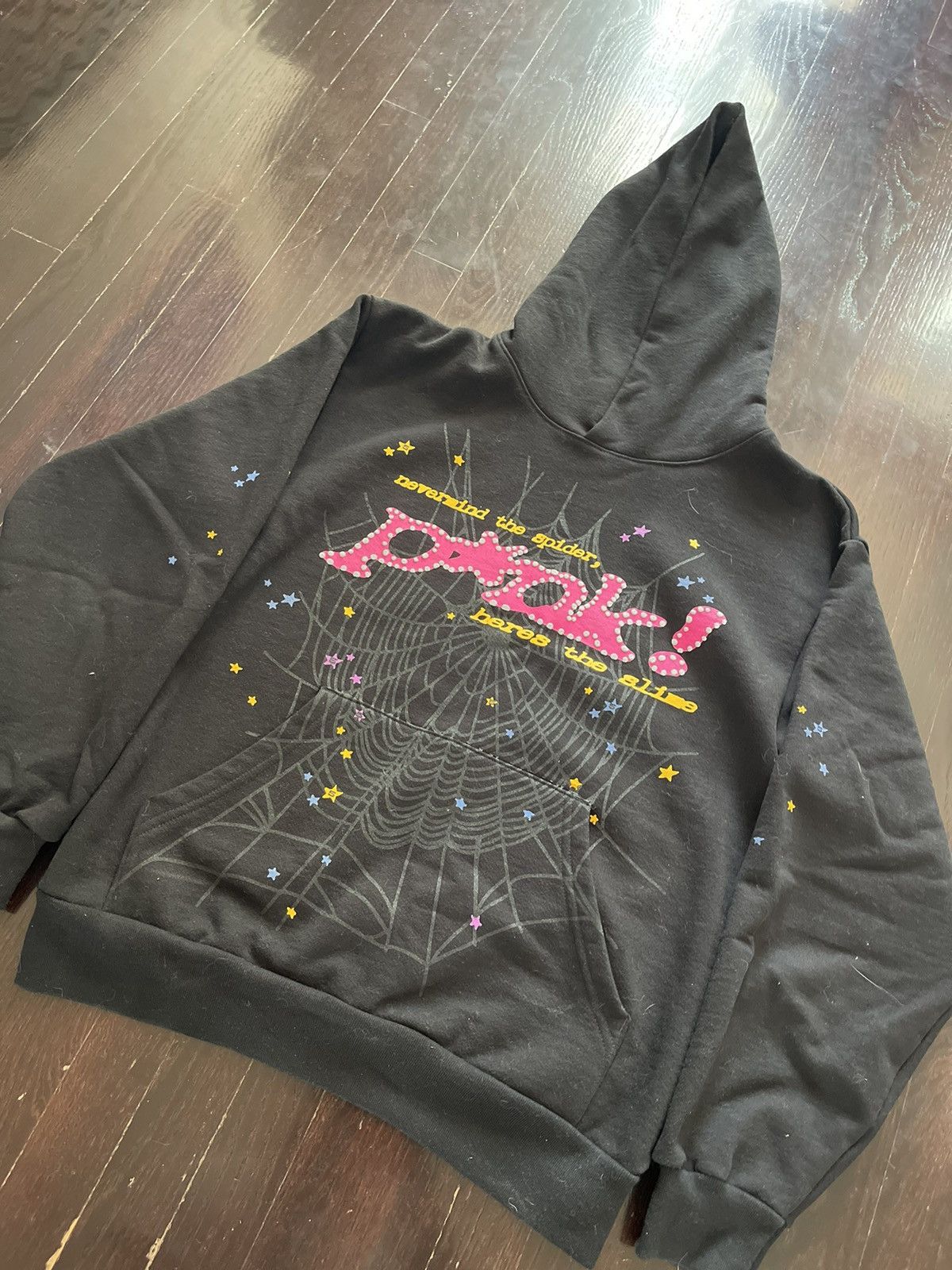 Sp5der Spider “Here’s the slime” Punk Hoodie | Grailed