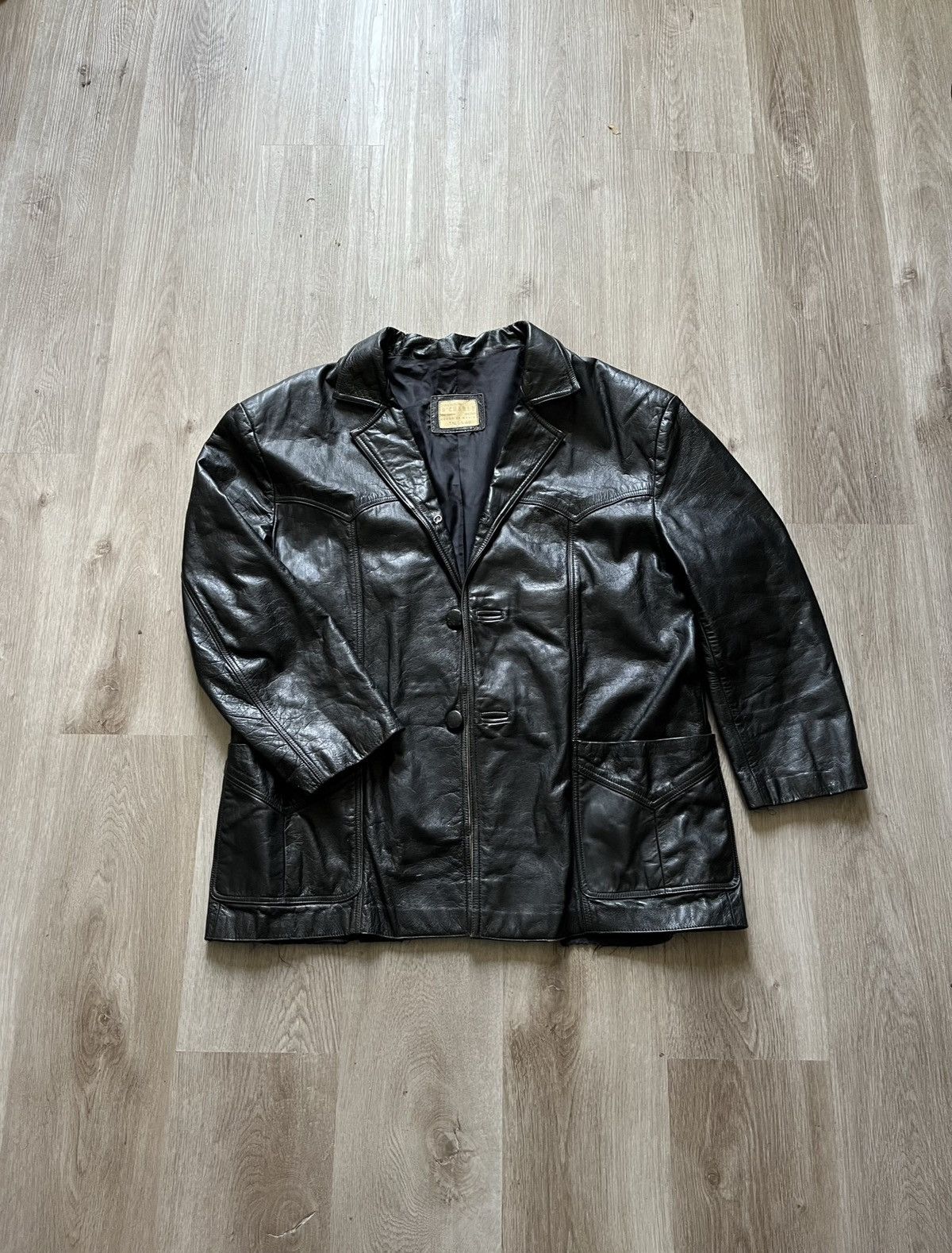 Leather Jacket × Streetwear × Vintage Vintage D’Charly Leather Jacket ...