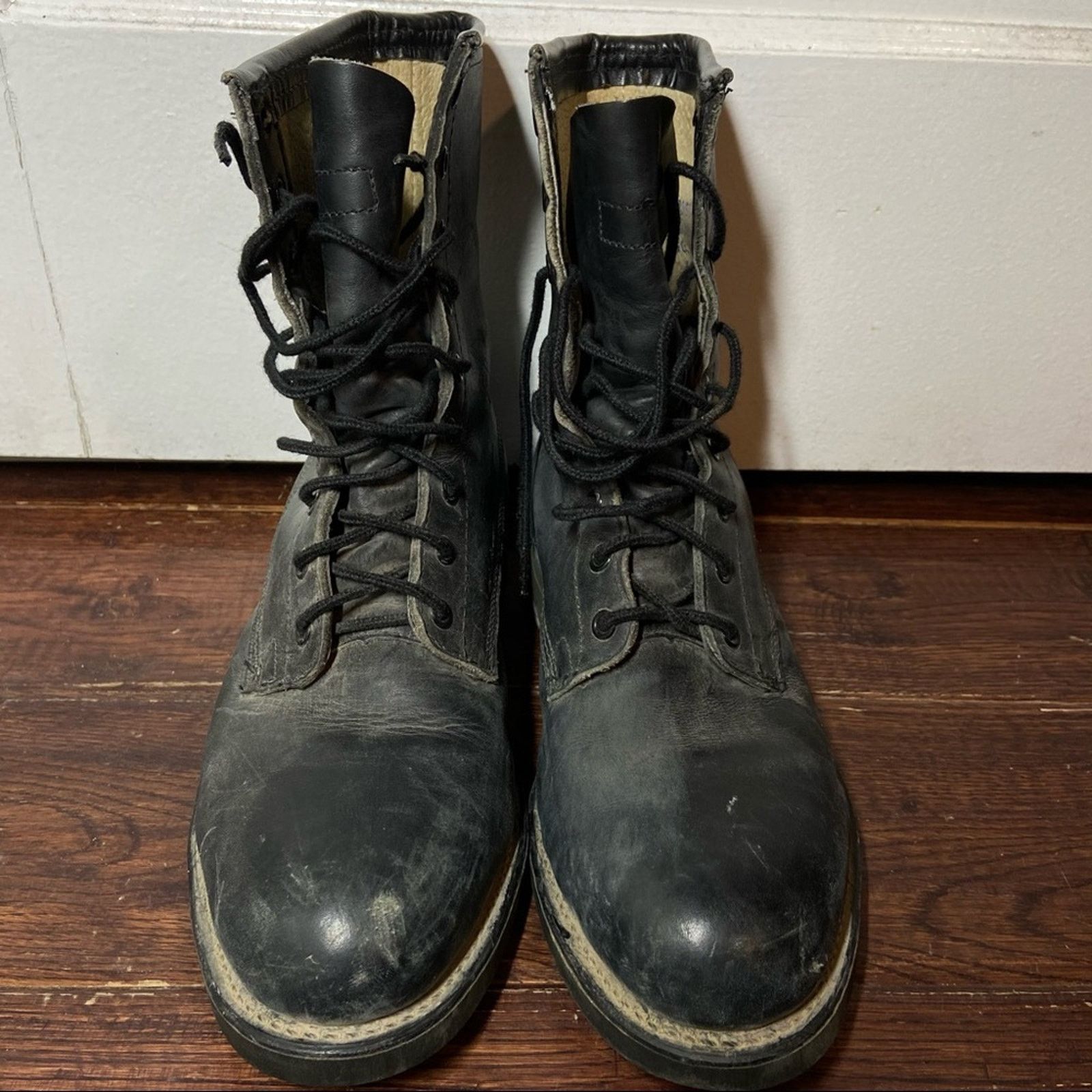 Vintage Addison shoe co combat boot military work boot 6.5 | Grailed