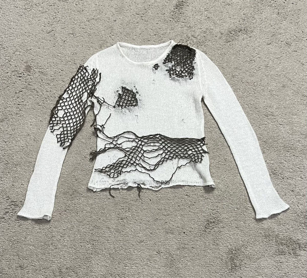 20471120 × Avant Garde × Japanese Brand Vintage Japanese mohair mesh ...