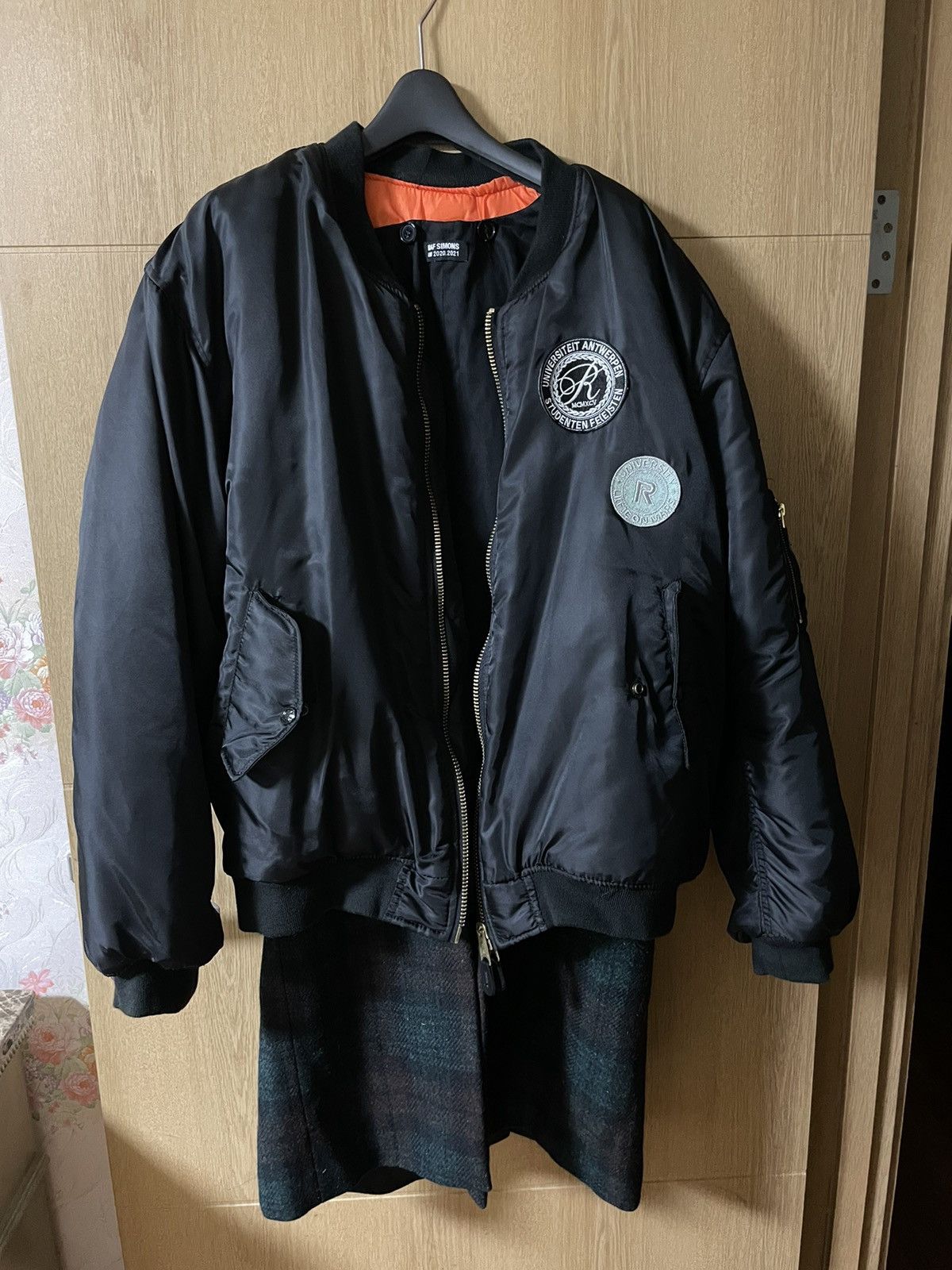 Raf Simons [OS]Raf Simons archive redux bomber with mint patch | Grailed