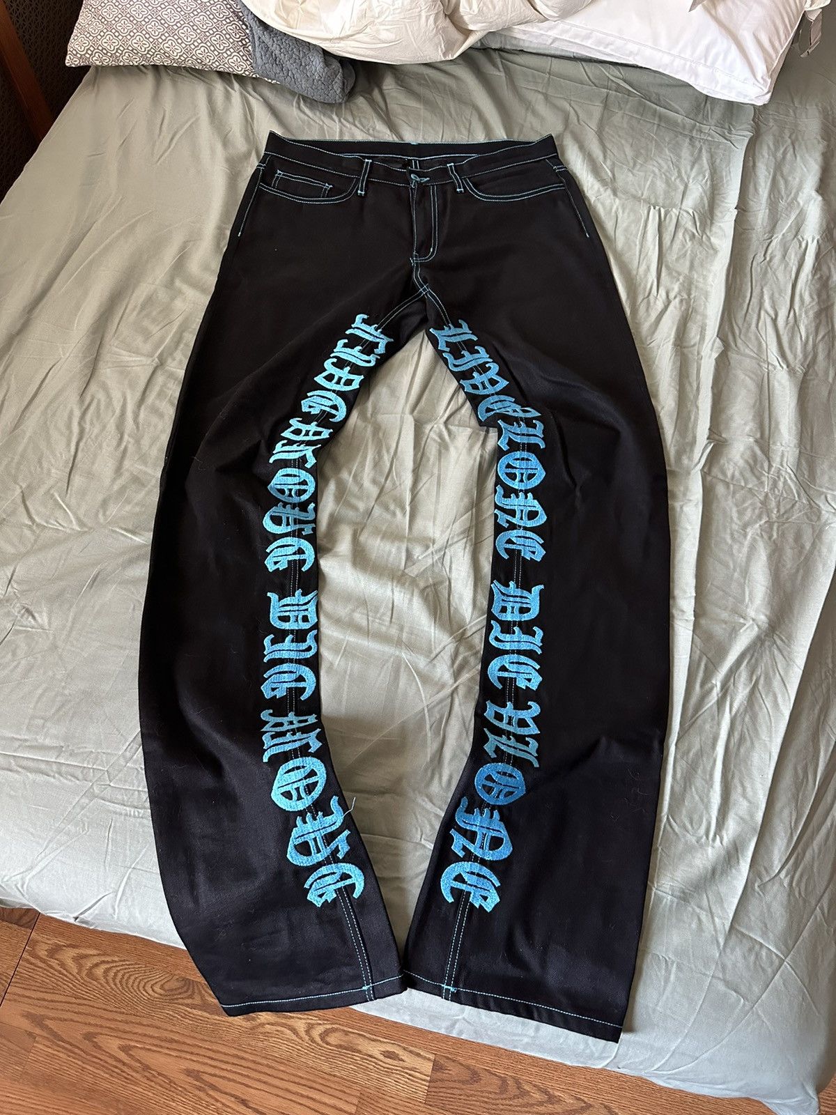 Vlone Live Vlone die Vlone denim jeans | Grailed