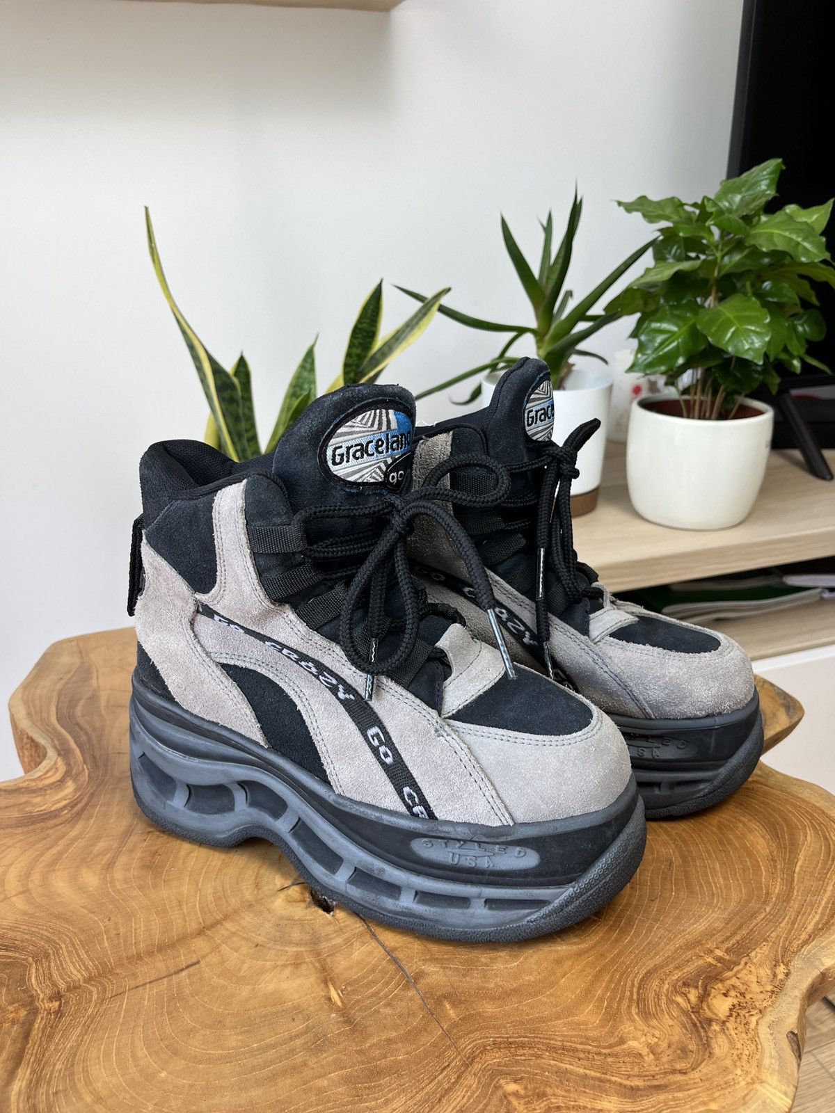 Japanese Brand Rare Vintage Platform Boots new rock gordon jack buffalo ...