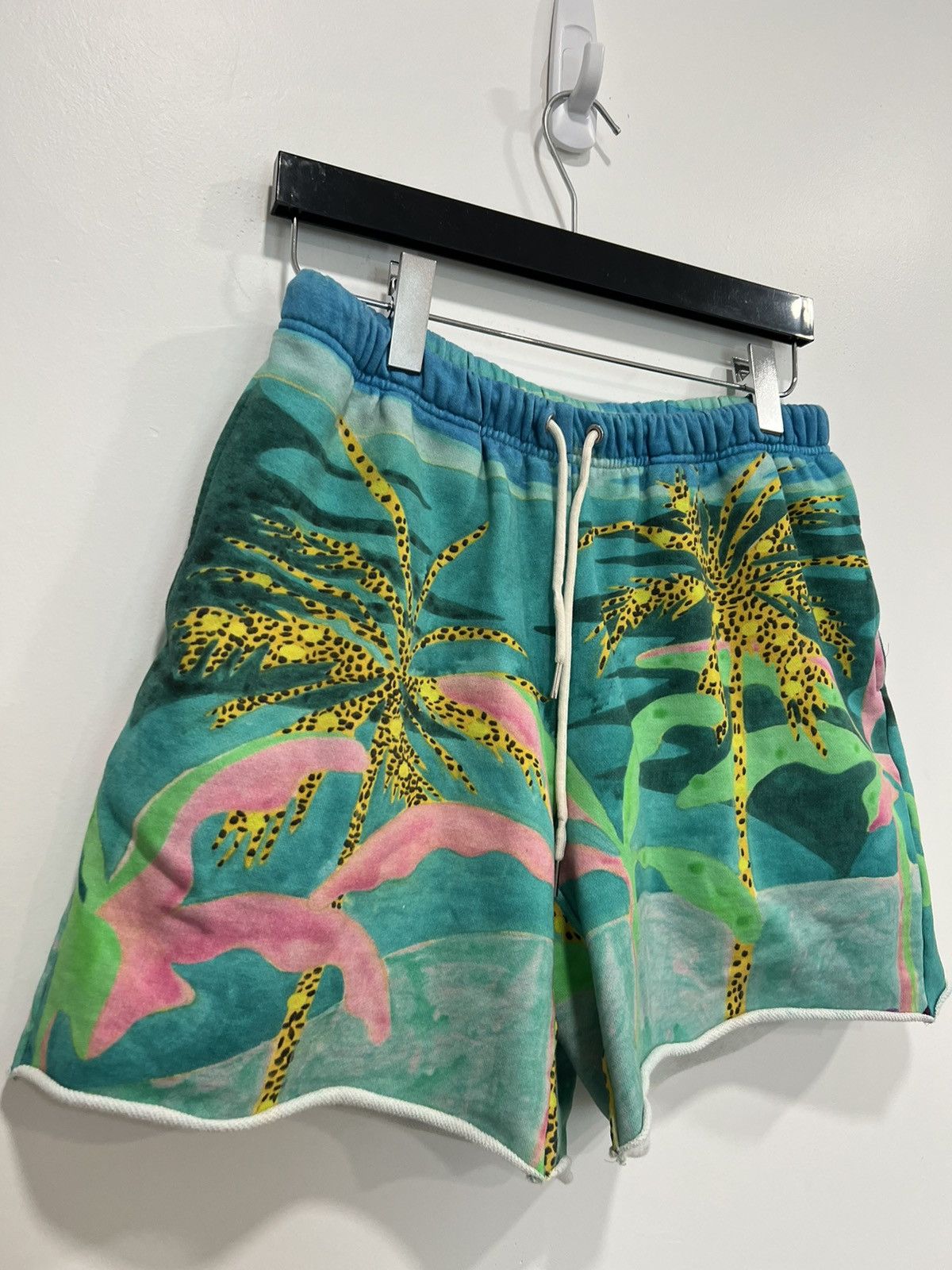 Celine × Hedi Slimane Tyson reeder Tropical Terry Shorts | Grailed
