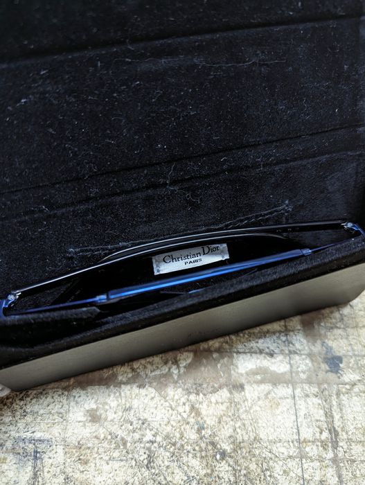 Dior 00s Dior Reflected Blue Metal Frame Sunglasses | Grailed