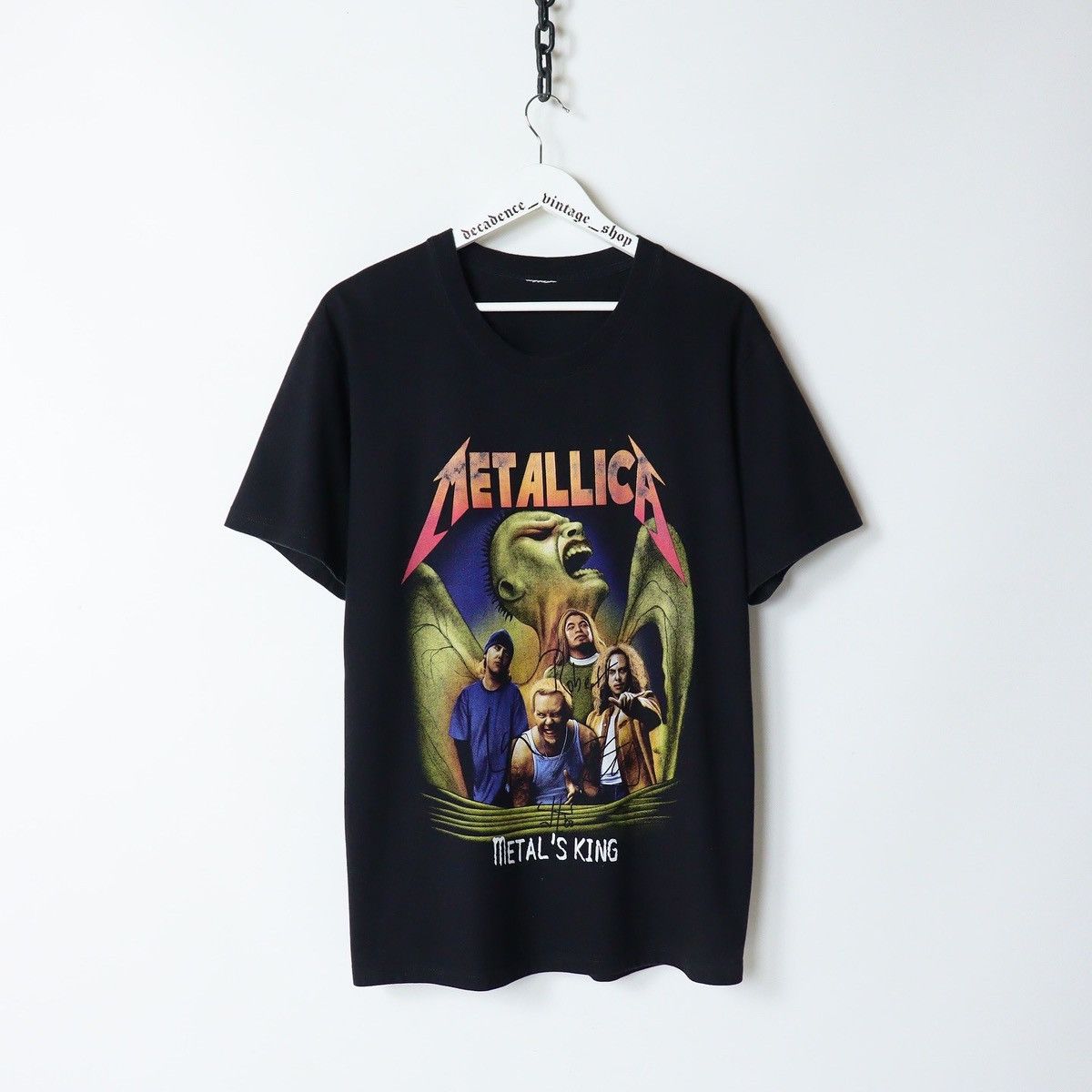 Vintage Rare Print Vintage Metallica Metal’s King Rock Band T-shirt ...
