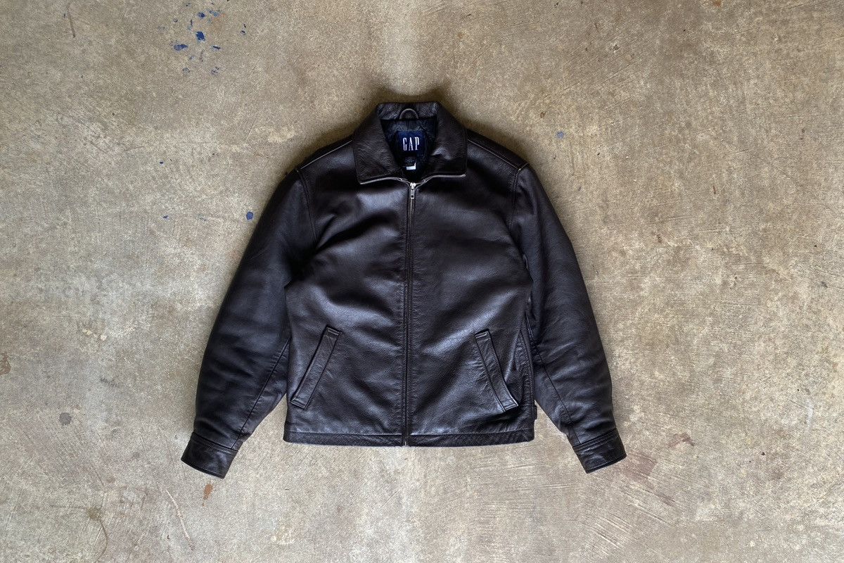 Vintage Vintage Gap Leather Jacket | Grailed