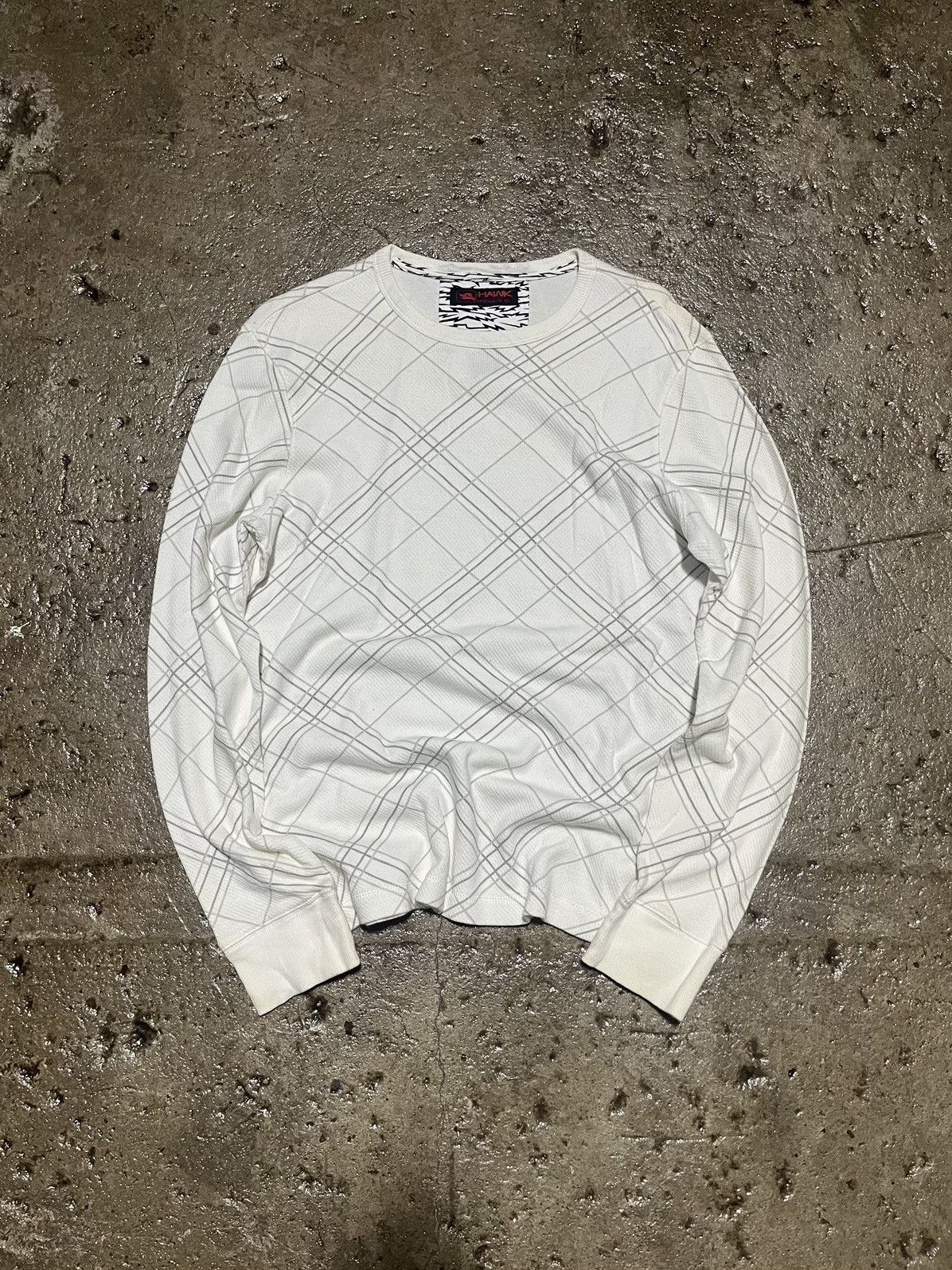 Tony Hawk CRAZY Y2K AFFLICTION STYLE HAWK CROSS PUNK GOTH LONG SLEEVE ...