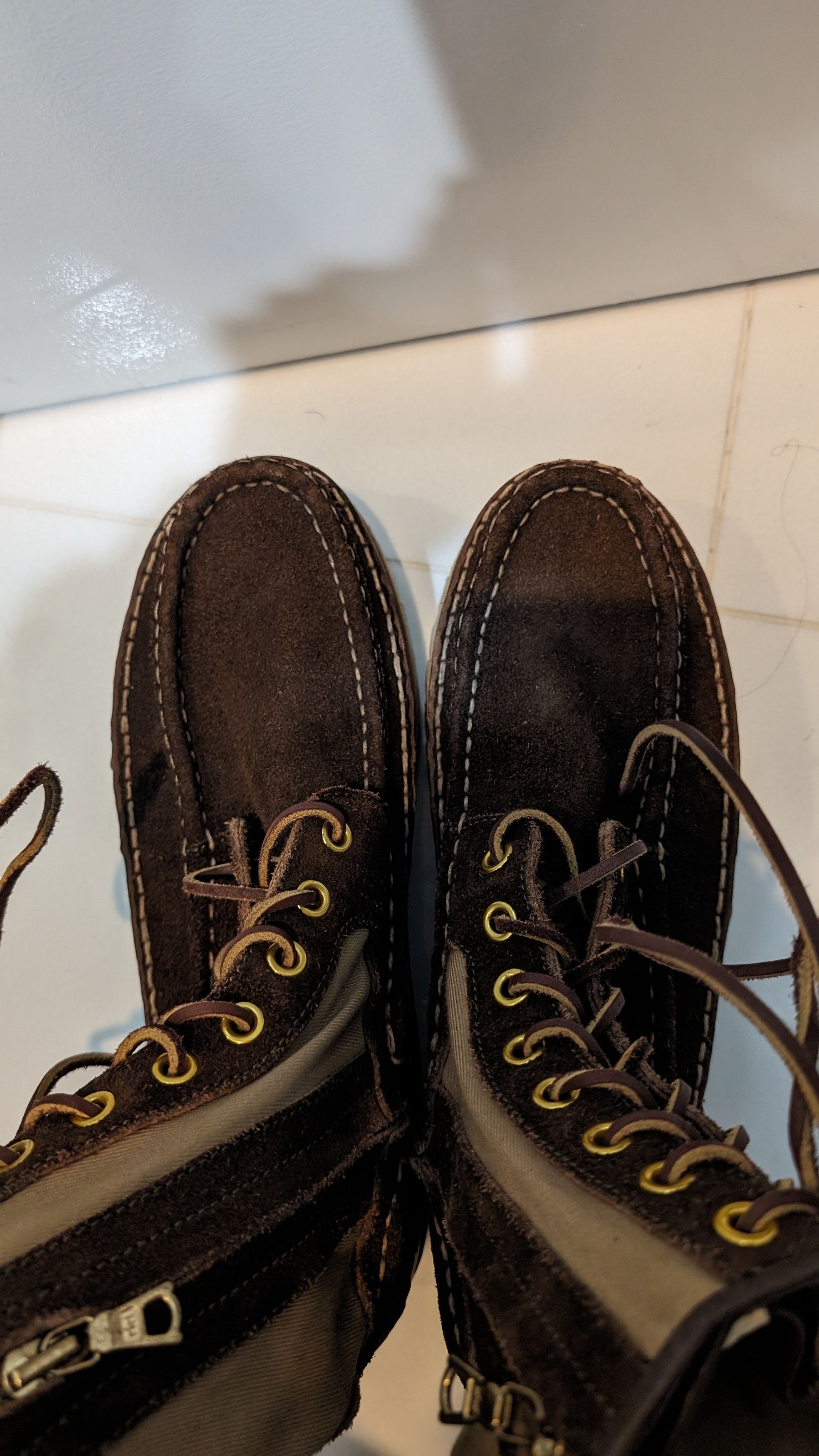 Visvim Visvim Grizzly Boots Drk Brown size 12US | Grailed