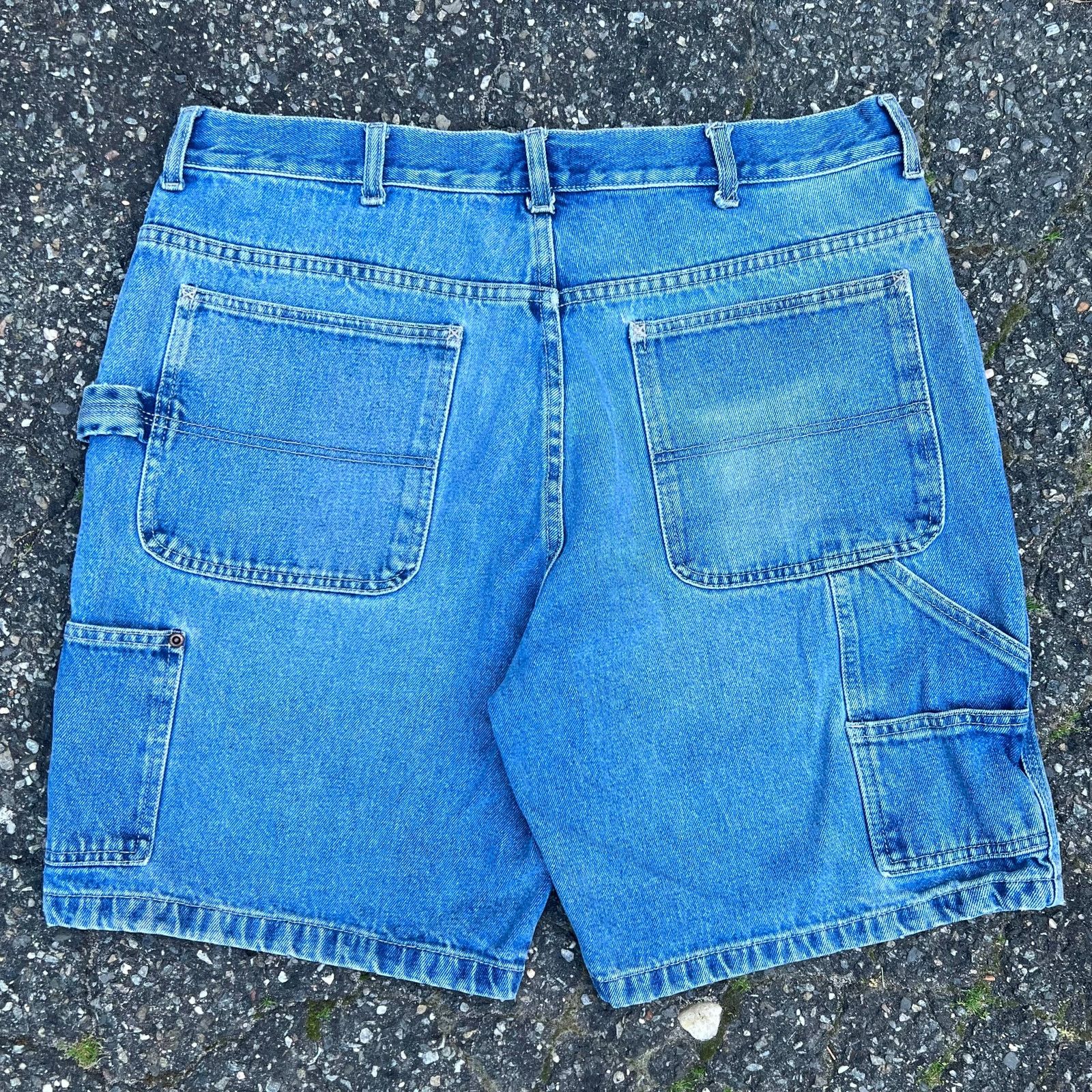 Vintage Vintage Route 66 baggy y2k denim jorts jeans shorts | Grailed