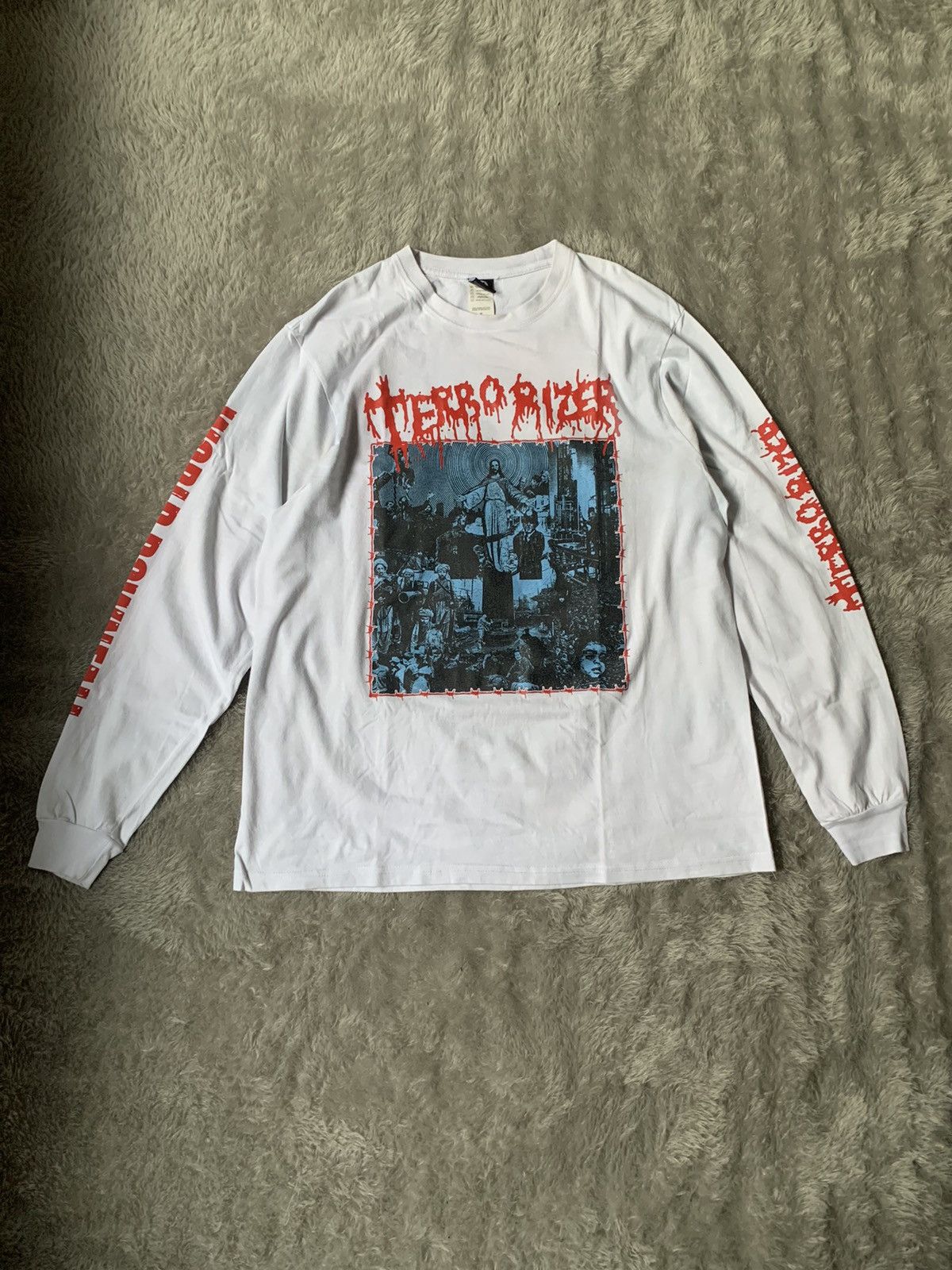 Band Tees × Vintage Terrorizer Grindcore Word Downfall Longsleeve | Grailed