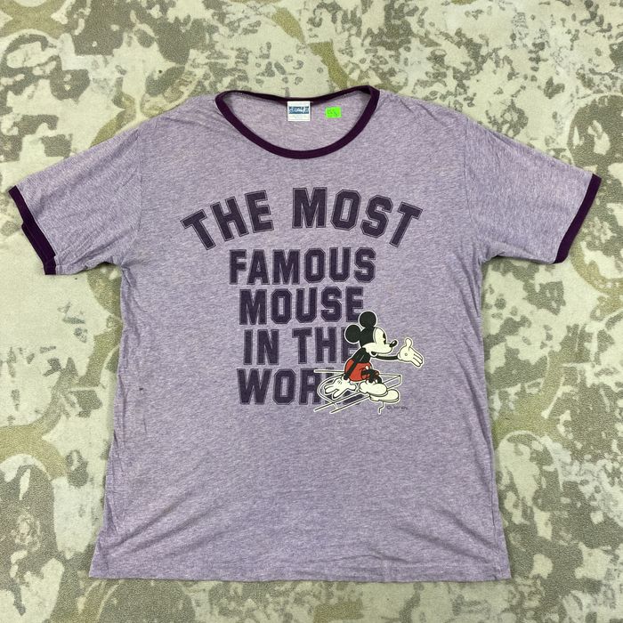 Vintage Vintage Disney Mickey Mouse Ringer Large T Shirt -B001 | Grailed