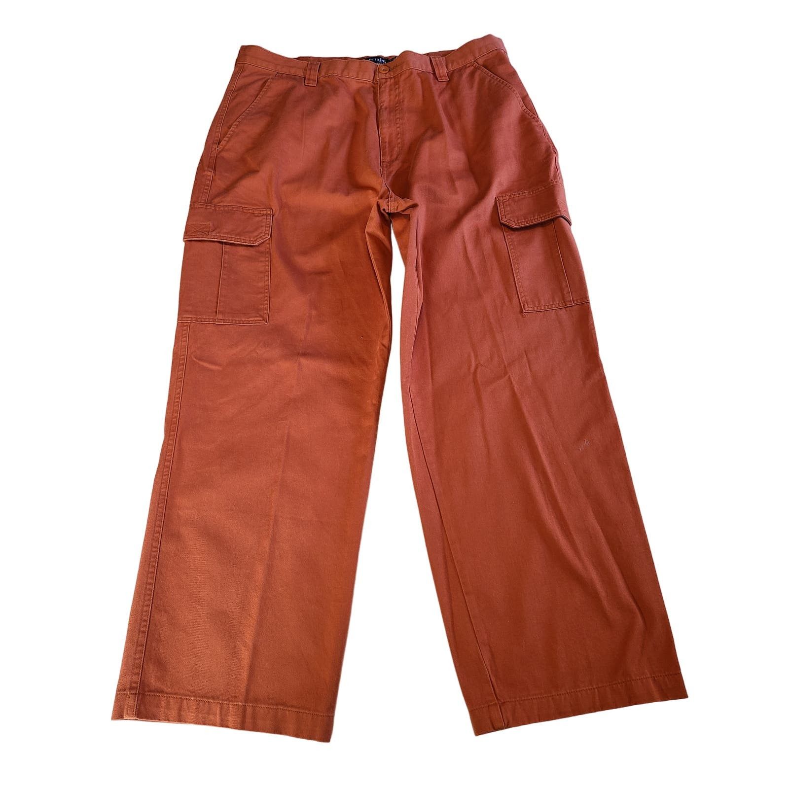 Chaps Vintage CHAPS Orange Cargo Chino Pants Men's 38 x 30 2535 | Grailed