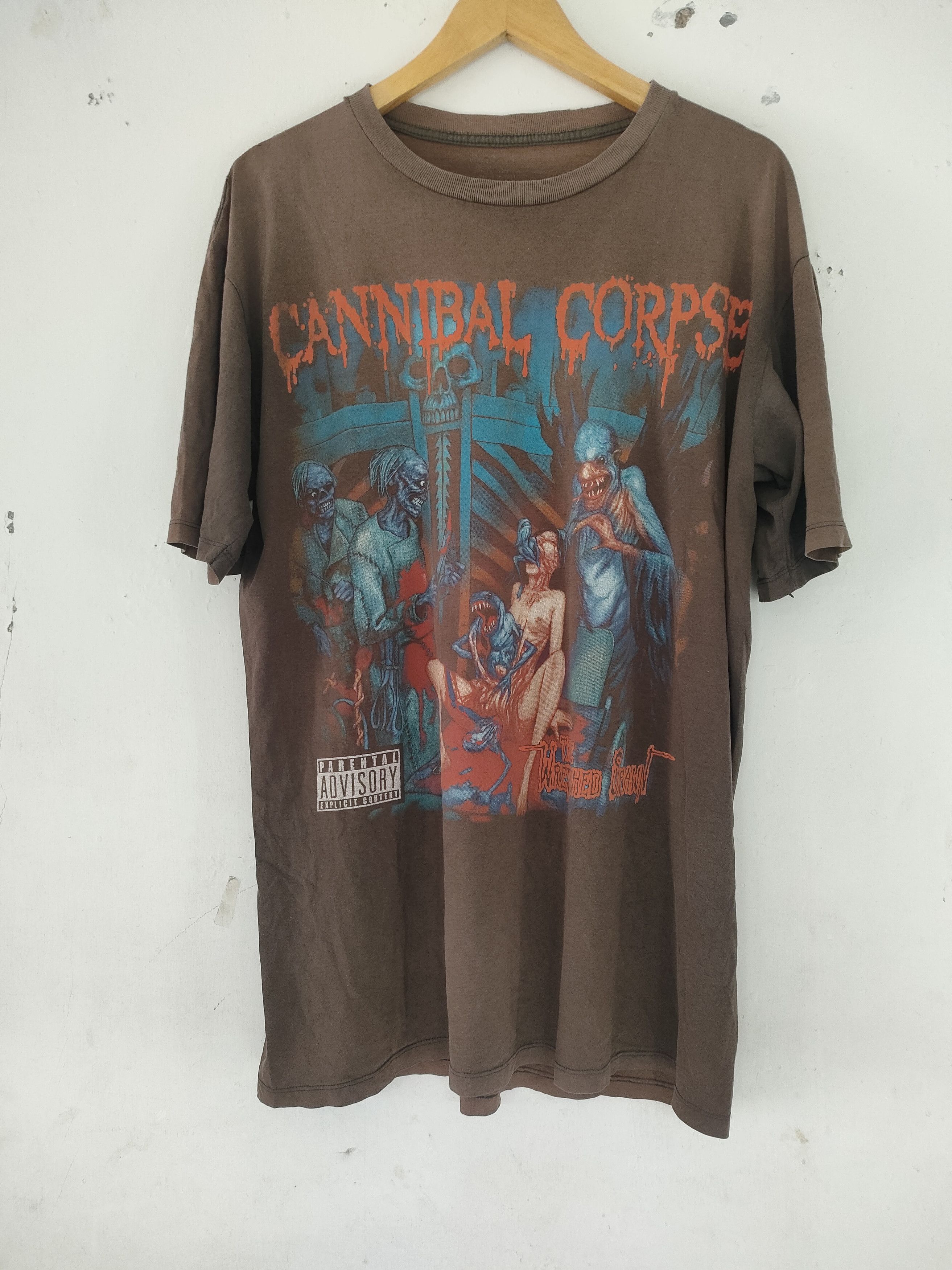 Band Tees × Rare × Vintage CANNIBAL CORPSE VINTAGE SHIRT THE WRETCHED ...