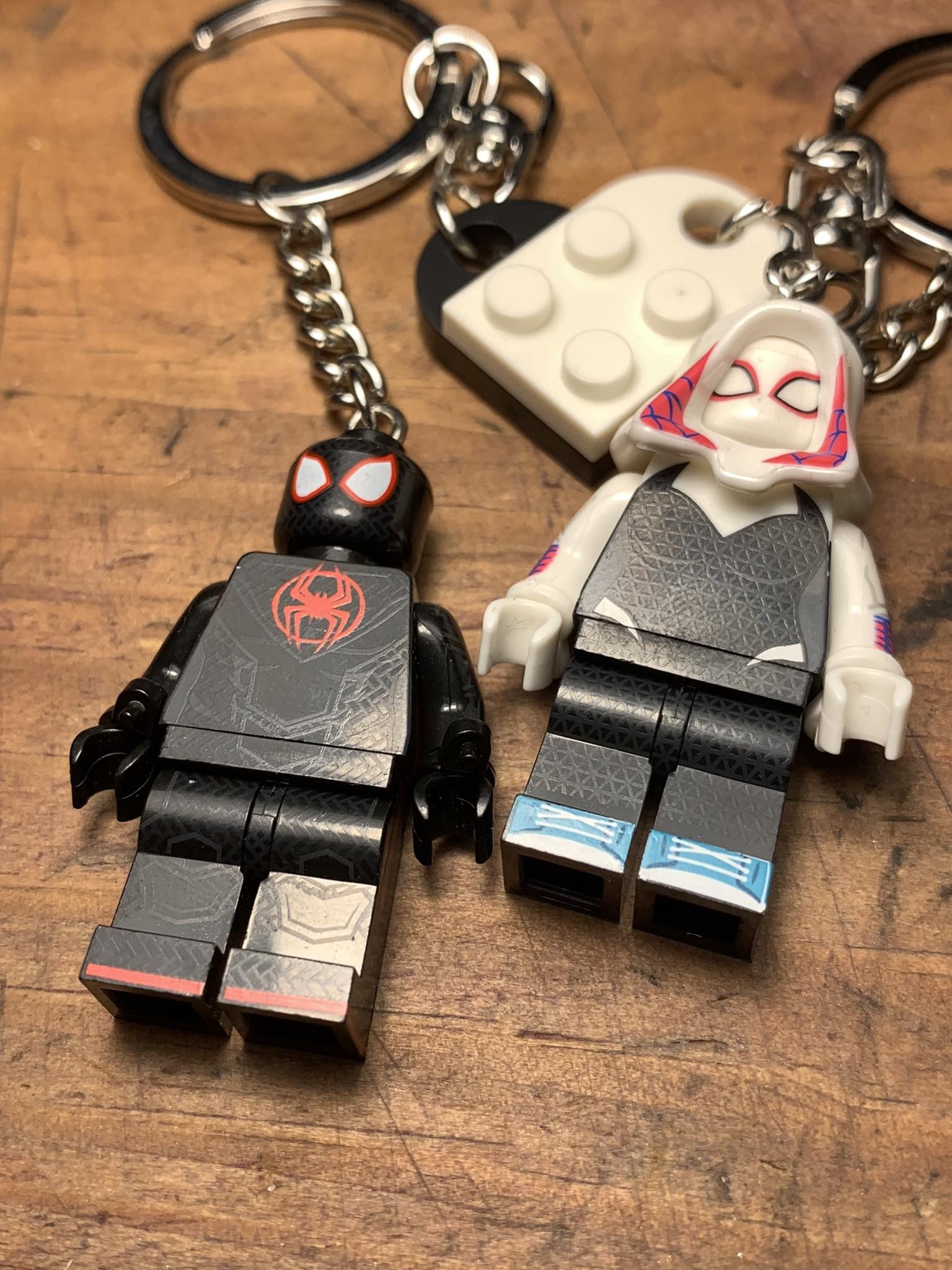 Anime Spider Man Miles Gwen custom superhero minifigure keychain | Grailed