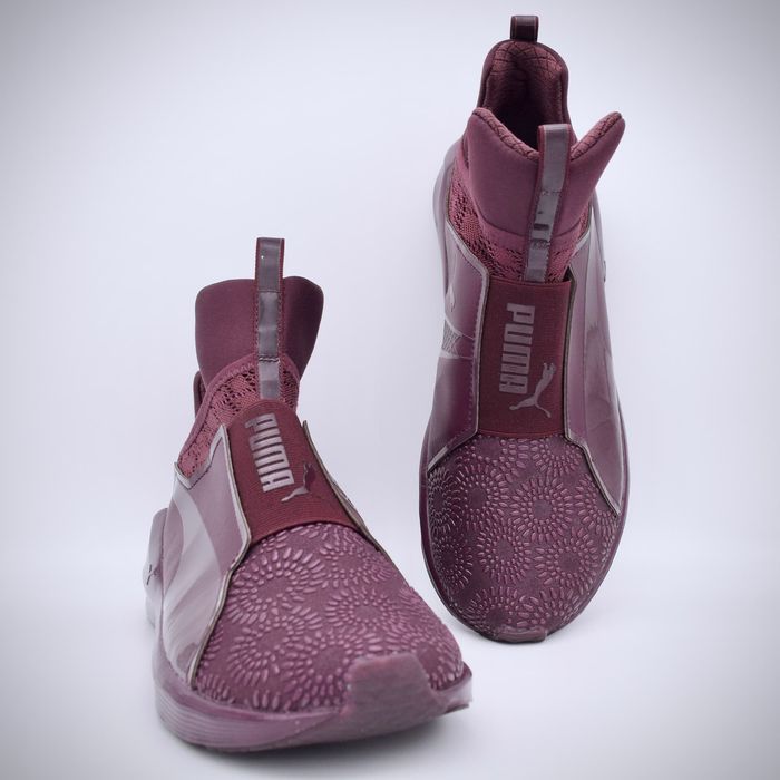 Puma Puma Womens Fierce KRM Sneakers 9 High Top Burgundy Trainers | Grailed