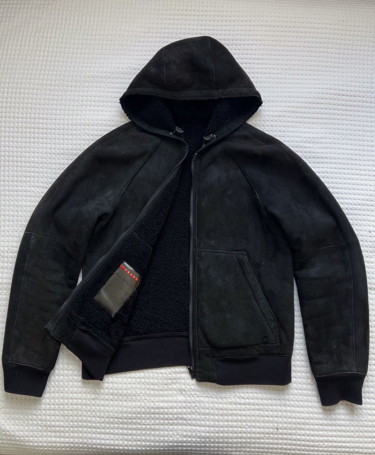 Prada Prada Sheepskin Shearling Hood Jacket | Grailed
