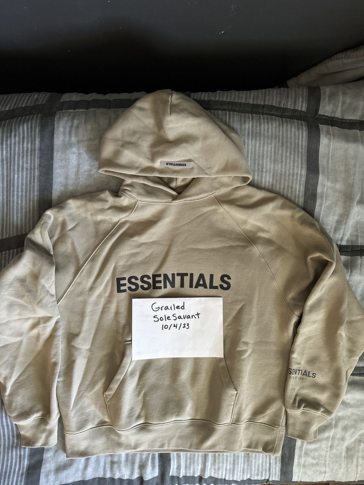 Essentials × Fear of God Fear of God Essentials 3D Hoodie Olive | Grailed