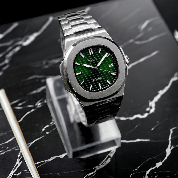 Seiko Seiko Mod Nautilus NH35 Green Dial Stainless Steel | Grailed