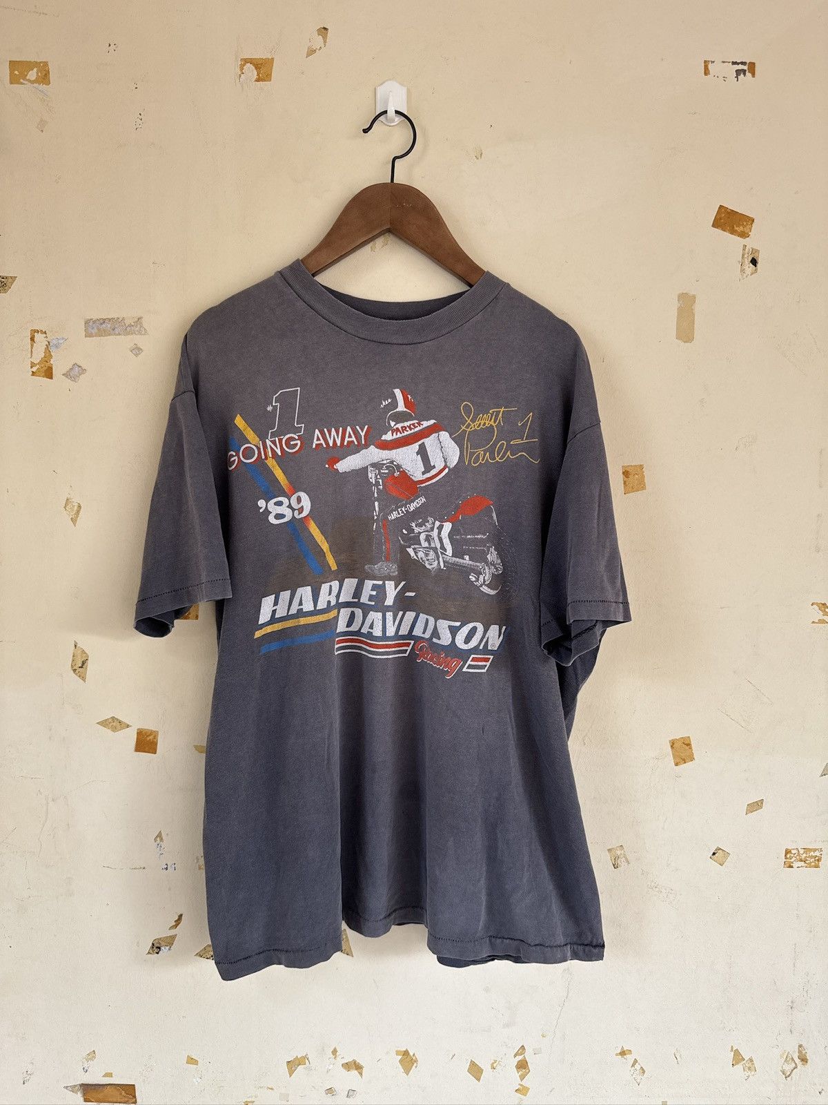 Harley Davidson *RARE* 1989 80s VINTAGE HARLEY DAVIDSON RACING SCOTT ...