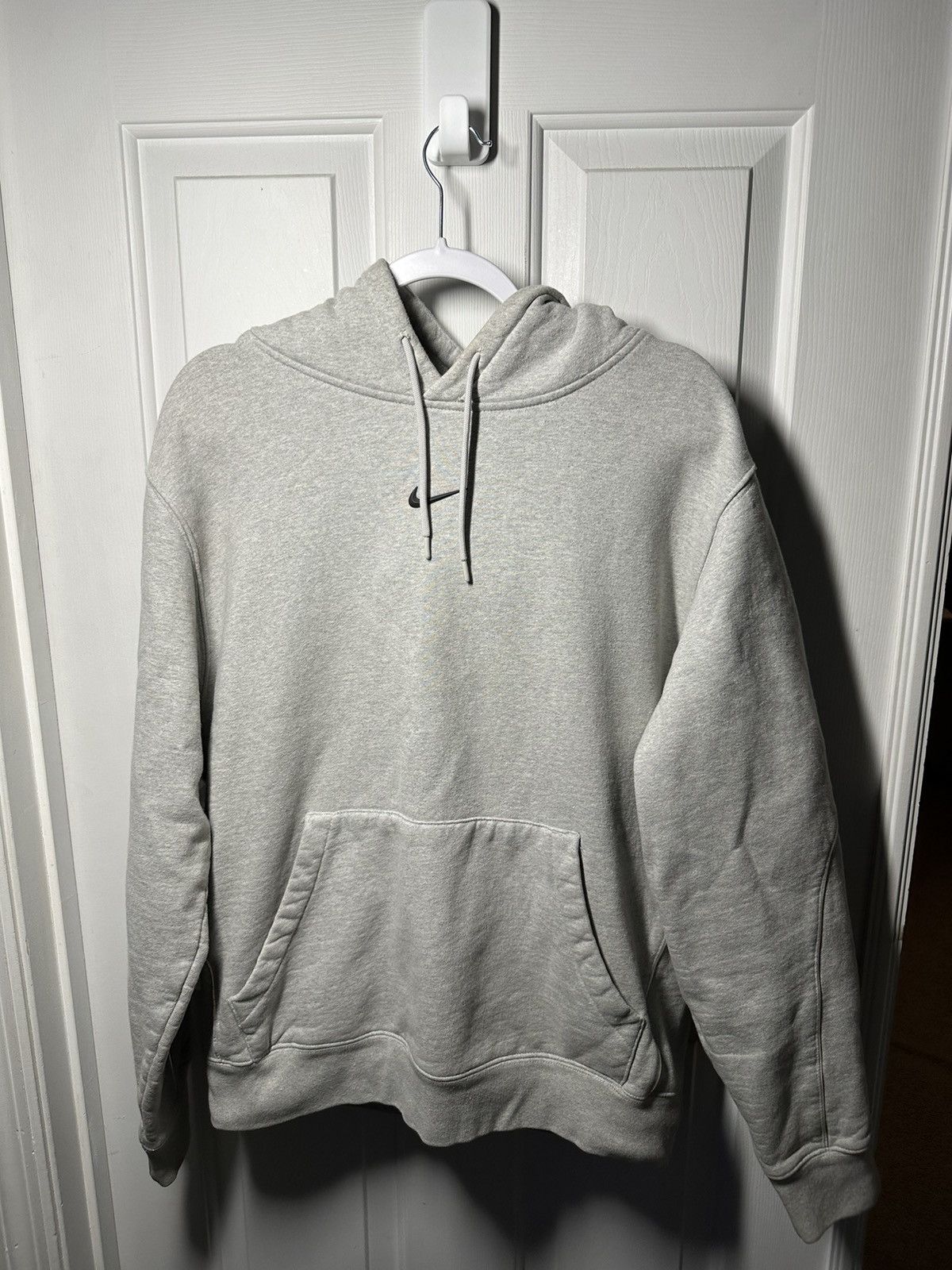 Drake × Nike NOCTA Logo Hoodie Grey Heather | Grailed