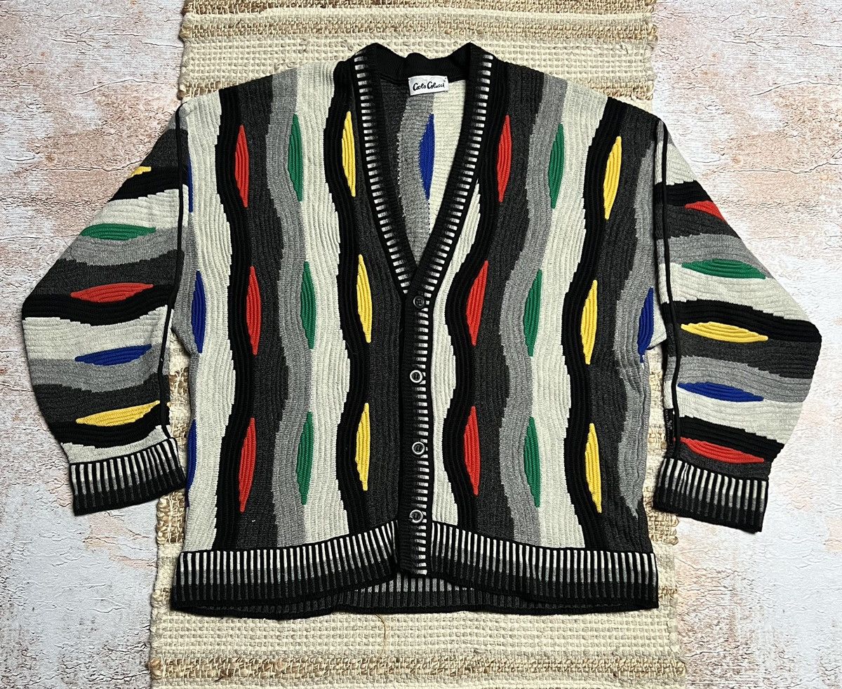 Vintage Carlo Colucci vintage knit cardigan | Grailed