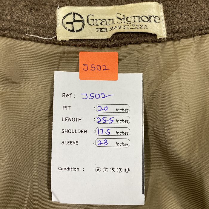 Vintage Gran Signore Vintage Wool Zipper Jacket- J502 | Grailed
