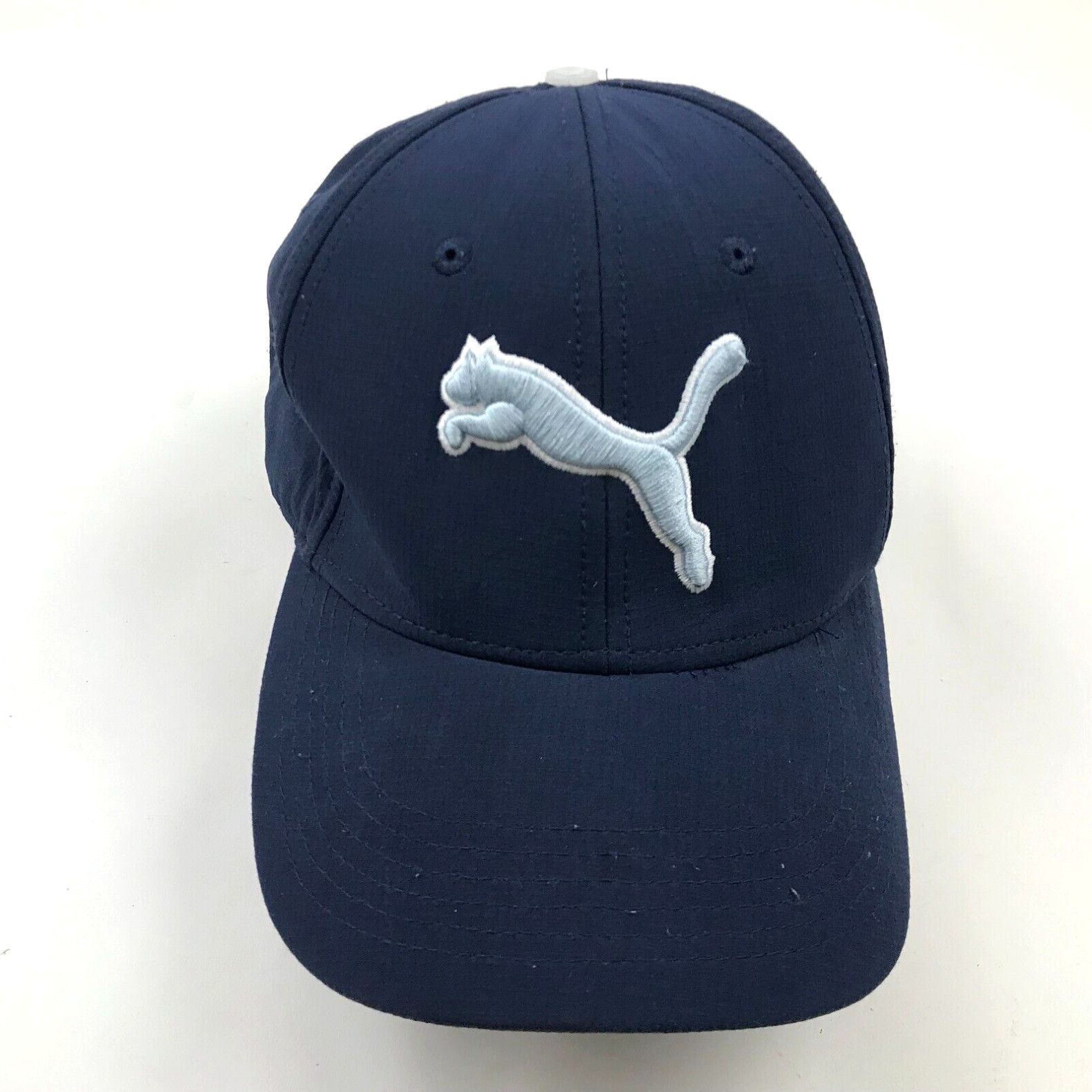 Puma Puma Hat Cap Stretch Fit Blue White Adult Mens Golfer Golfing Golf ...