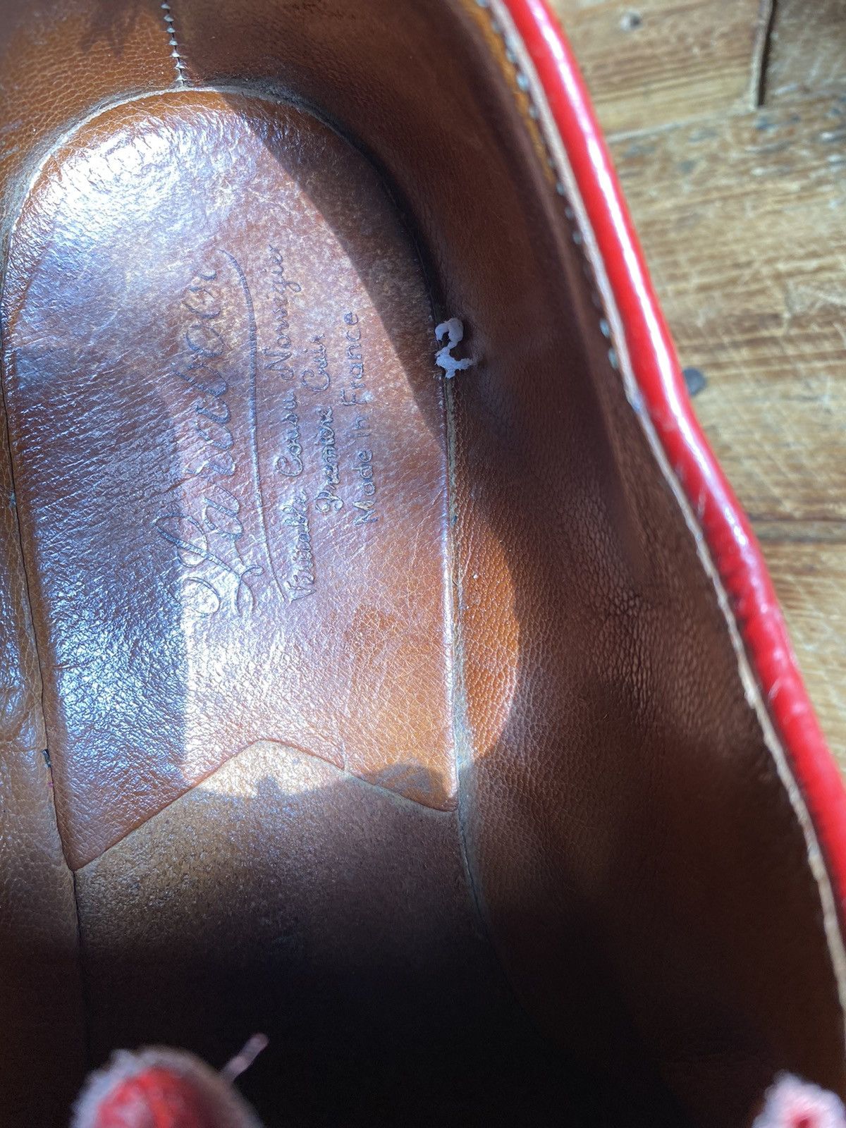 Paraboot Paraboot michael red casual patent leather sz38 Paraboot Paraboot michael red casual patent leather sz38