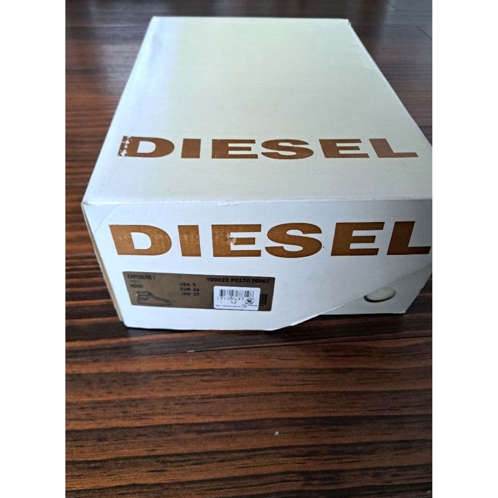Diesel VINTAGE Diesel Men 9.0US High-Cut Sneakers Denim & Fur Luxury ...