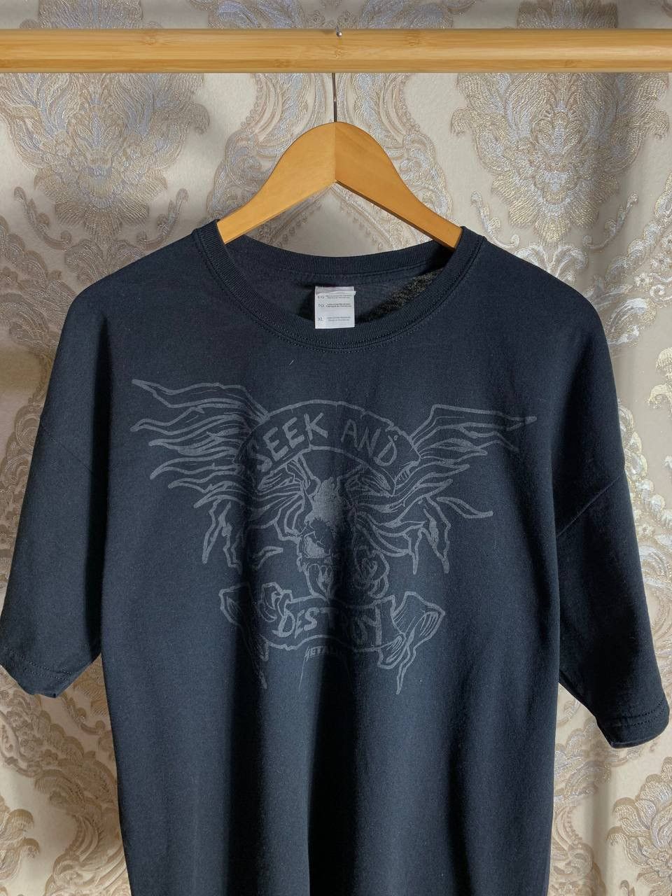 Vintage VERY RARE METALLICA SEEK AND DESTROY BAND ROCK T-SHIRT PUNK ...