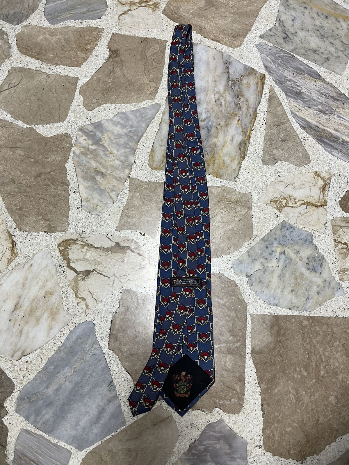 Vintage Rare Authentic Vintage Paolo Gucci Printed Silk Necktie | Grailed