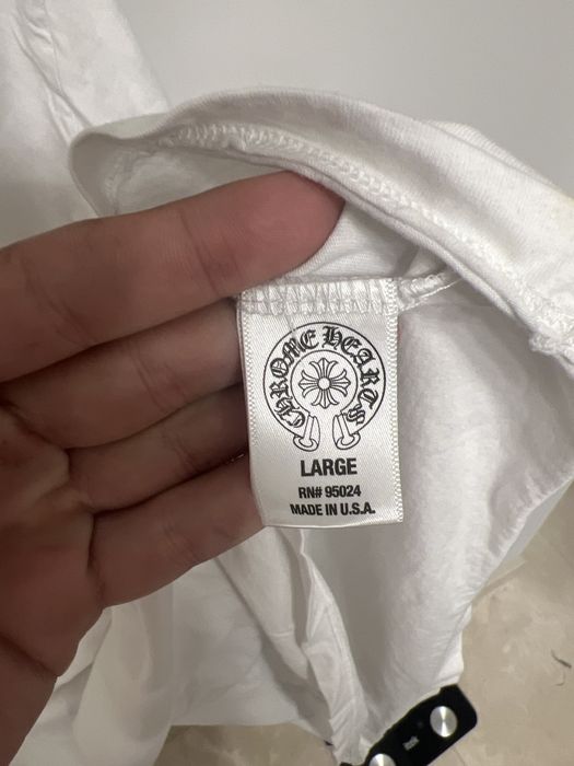 Chrome Hearts White Chrome Hearts Long Sleeve Polo | Grailed