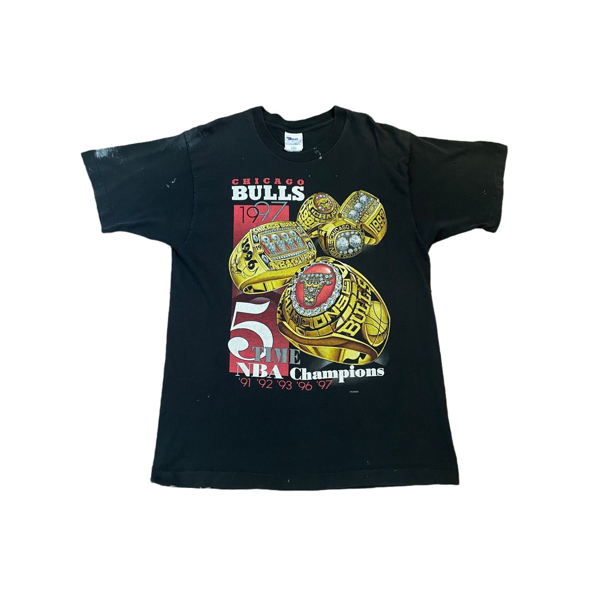 Vintage Vintage Rare Chicago Bulls Championship Rings Shirt 1997 5 T ...